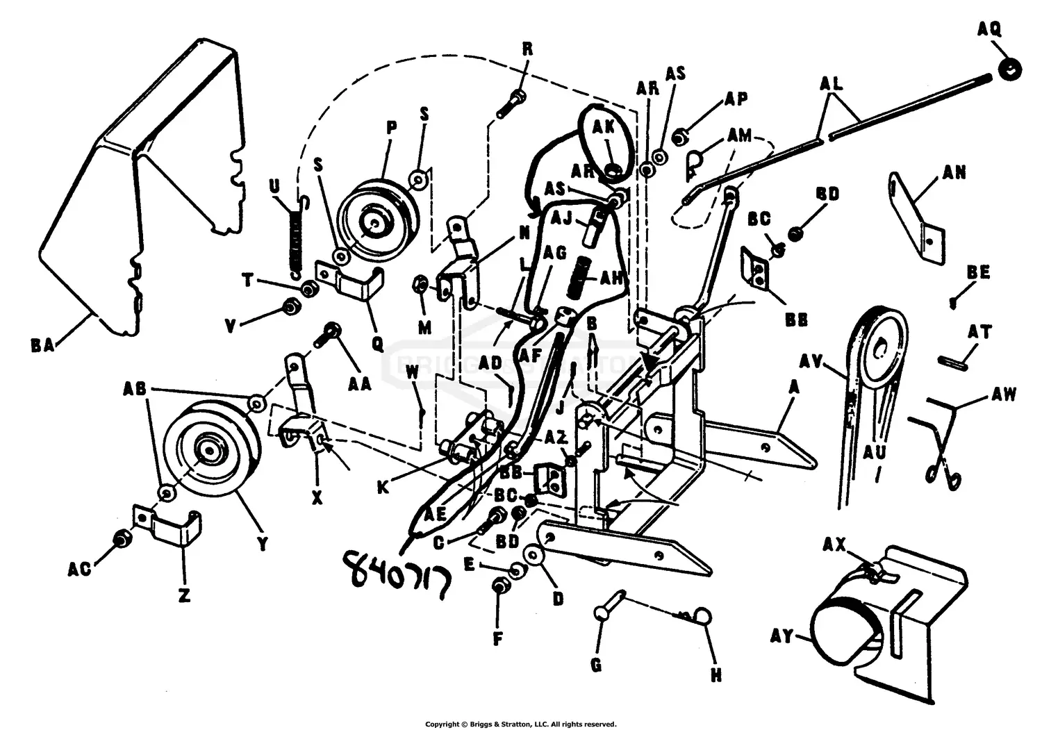 Simplicity 990435 - Sovereign 3012, 12HP Hydro Lift Parts Diagrams