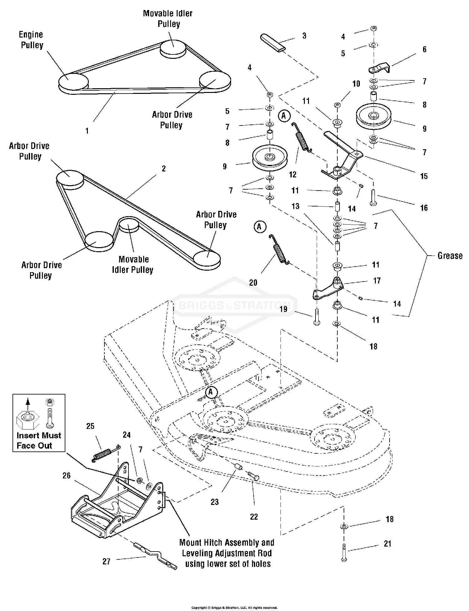 Simplicity 1693971 - Conquest, 18HP Hydro and 50" Mower Deck Parts Diagrams