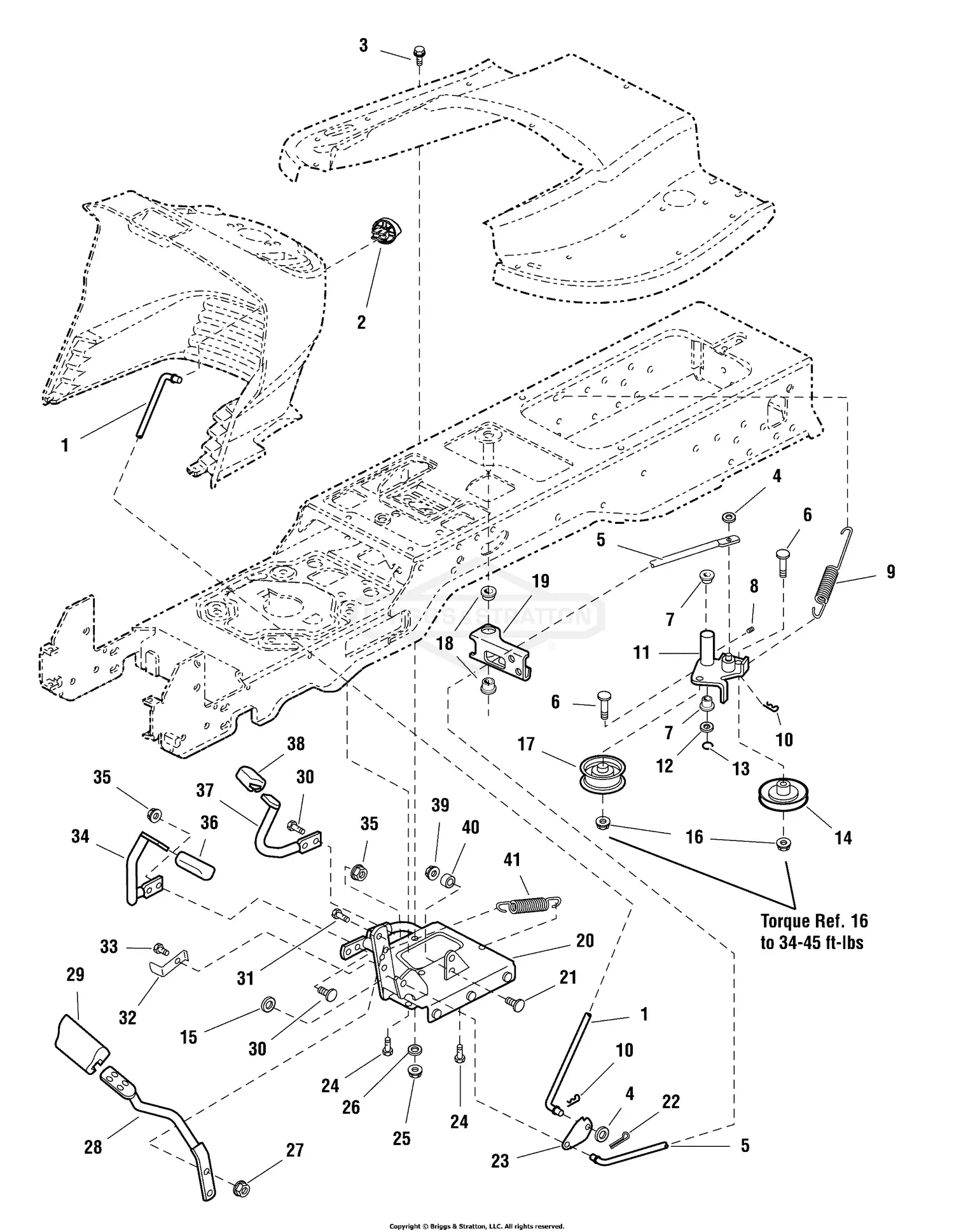 Simplicity 2690363 - Conquest, 20HP Hydro RMO TRACTOR ONLY Parts Diagrams