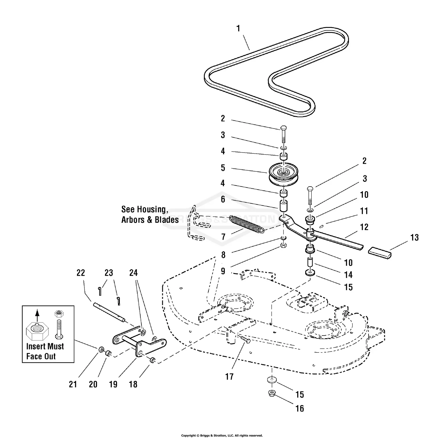Simplicity 1334 - Pacer Series w/ 34" Deck Parts Diagrams