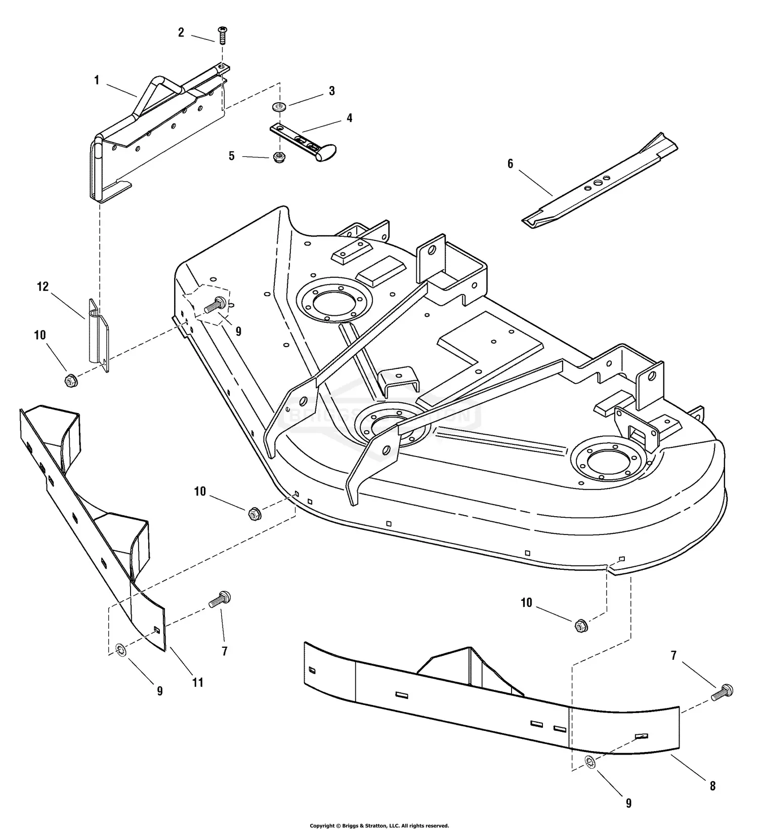 Simplicity 2691322-00 - Courier, 23 Gross HP B&S Rider w/44" Mower Deck ...