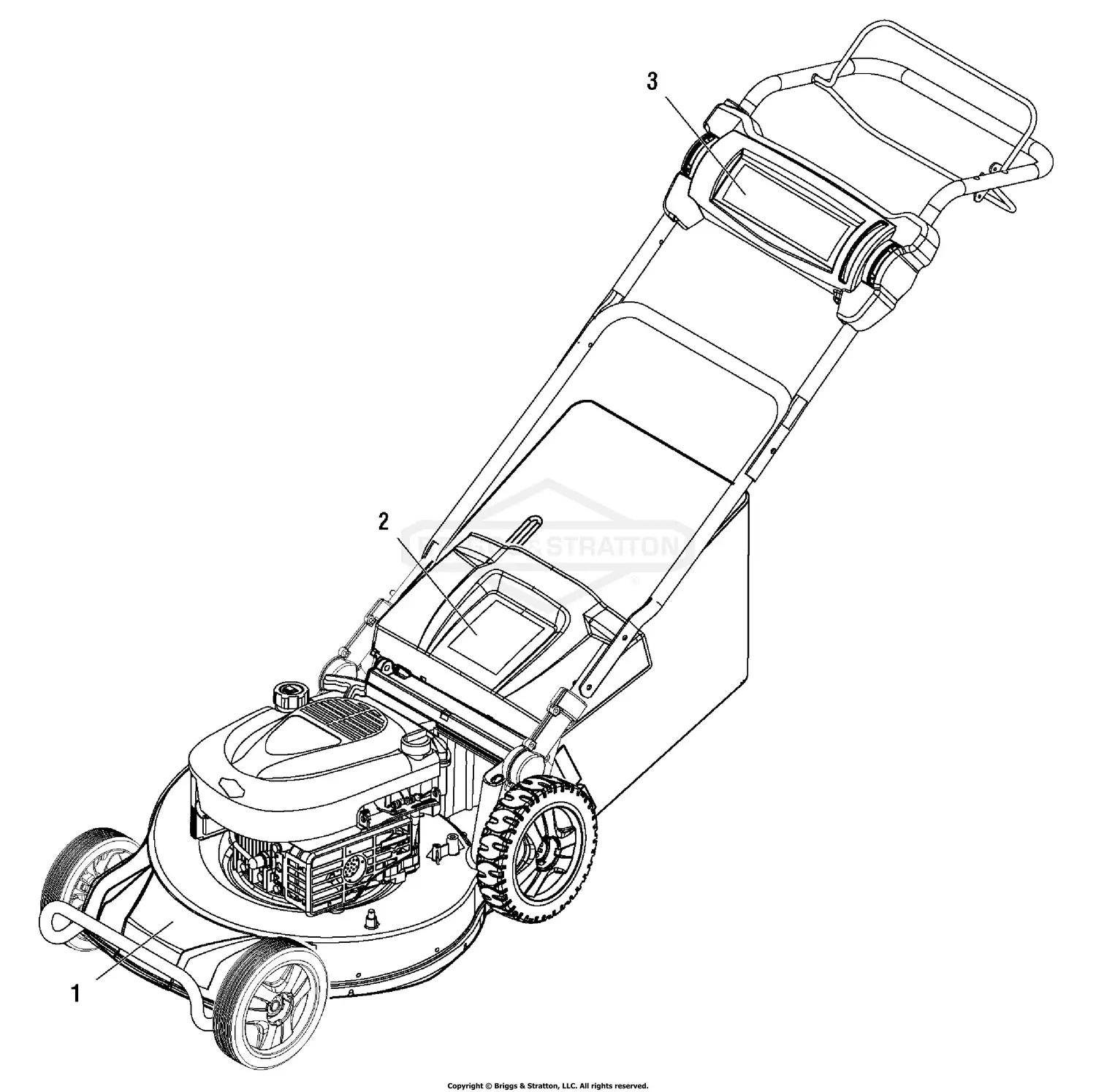 Simplicity 2691372-00 - 19" Variable Speed Walk Behind Mower Parts Diagrams