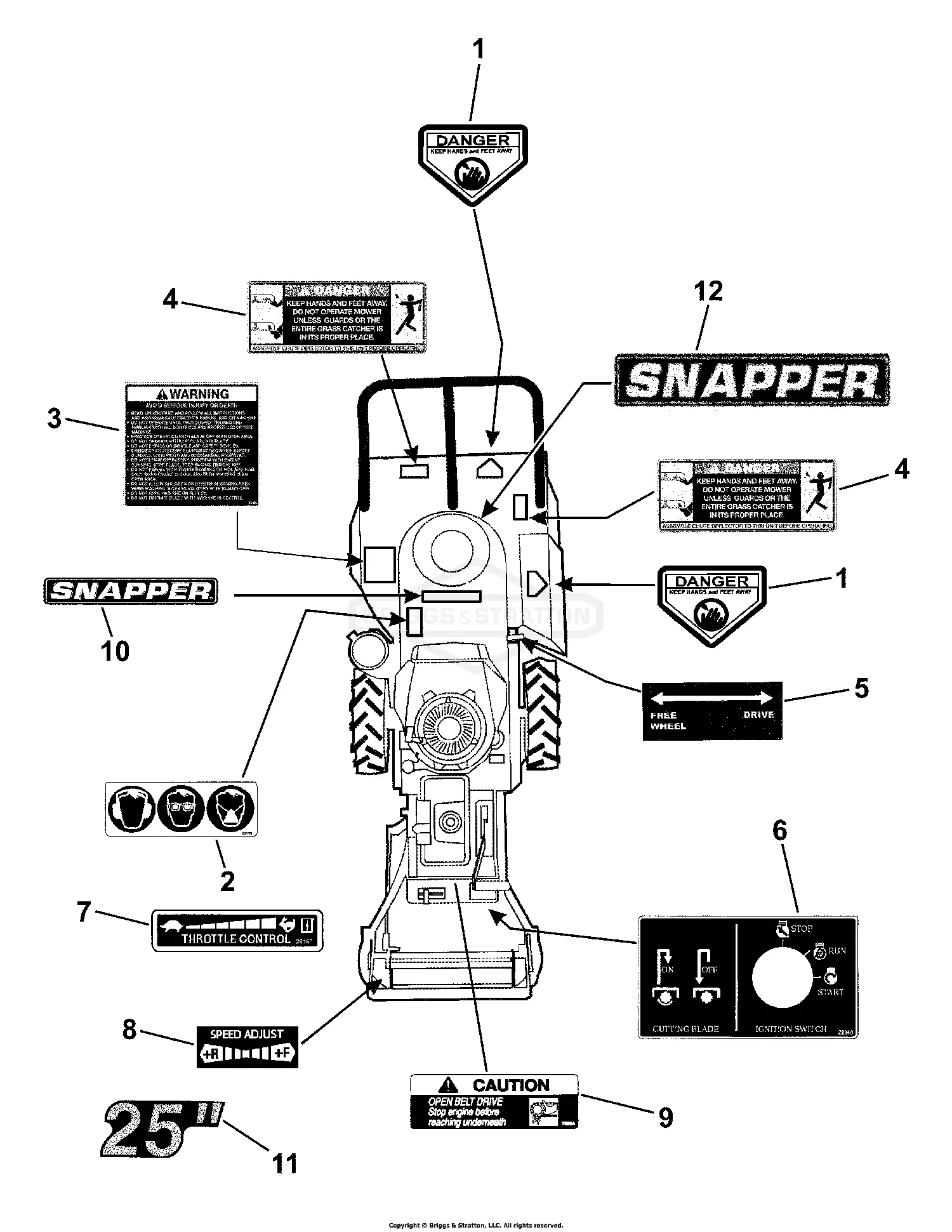 Simplicity 7085922 - Walk Behind Brush Mower Parts Diagrams