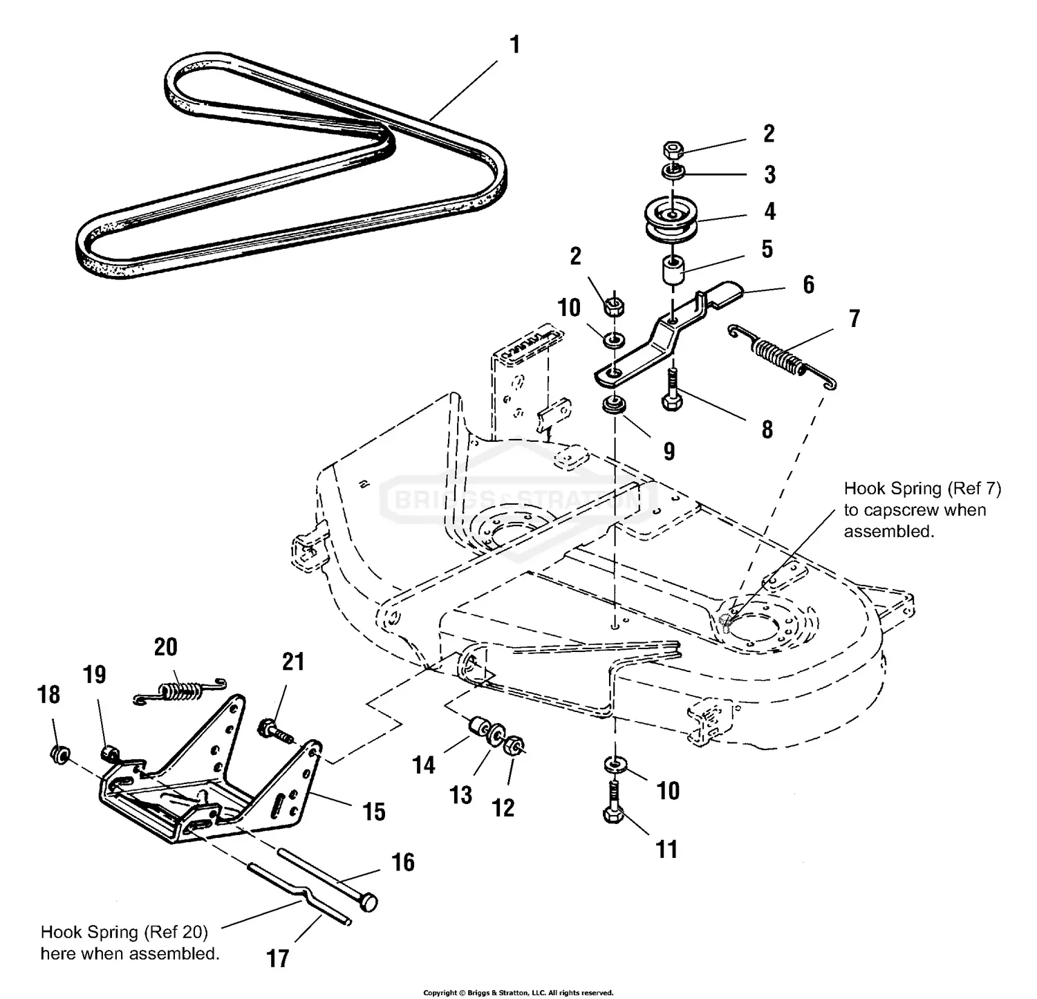 Simplicity 1692594 - Regent, 14HP Gear and 38" Mower Deck Parts Diagrams