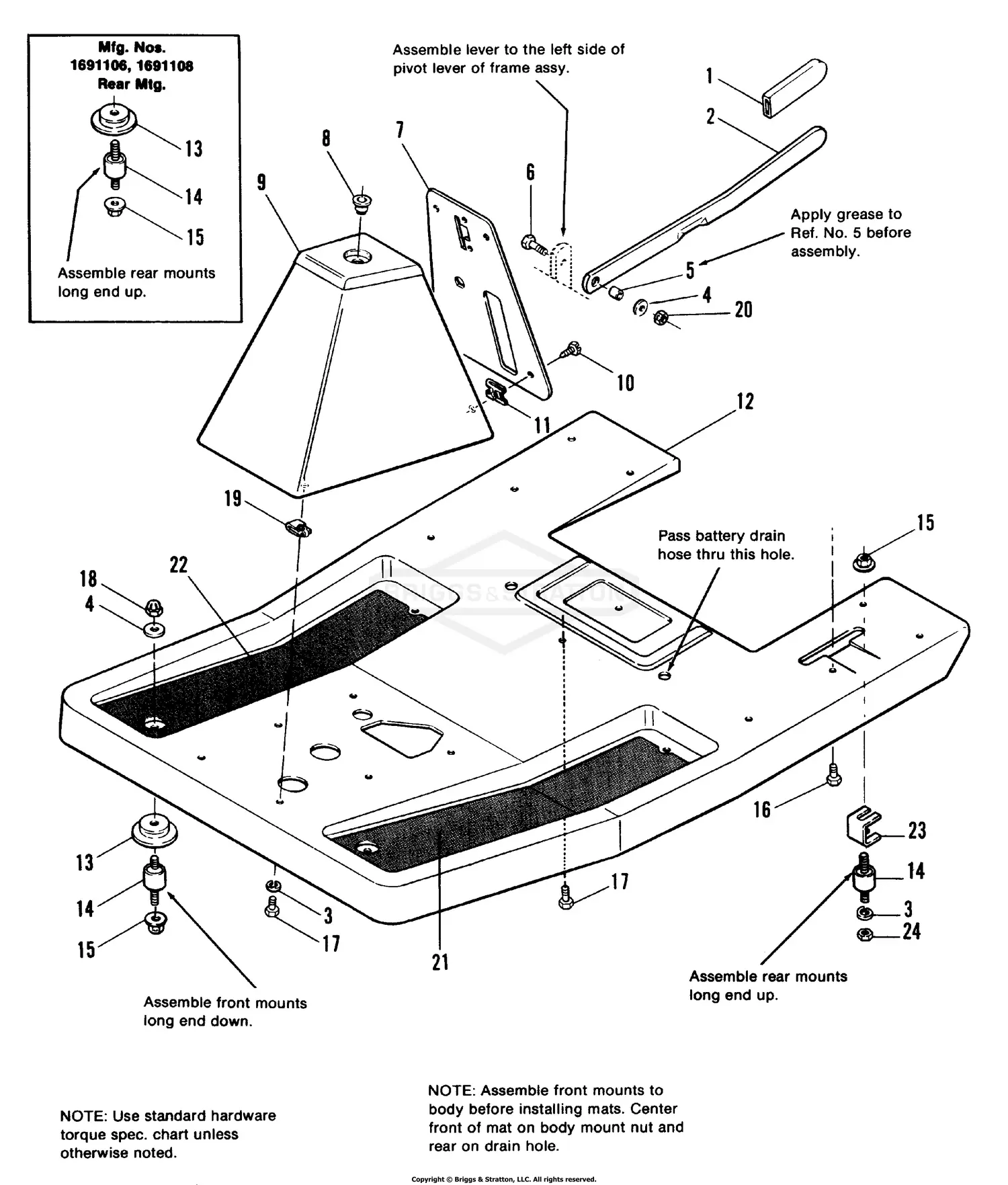 Simplicity 1691618 - 3110 Rear-Engine Rider Parts Diagrams