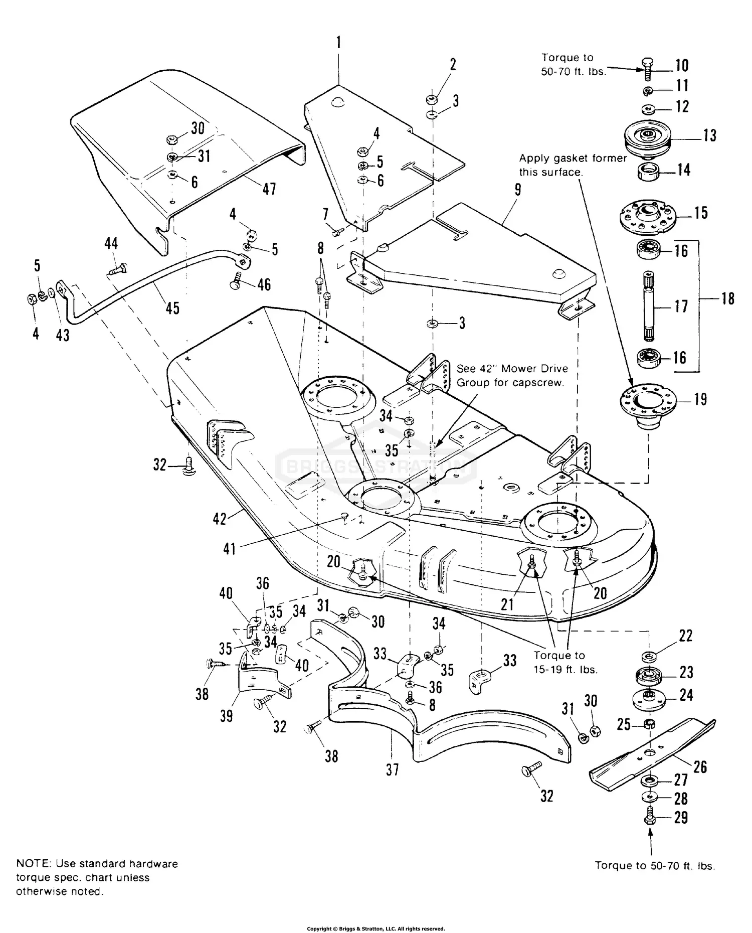 Simplicity 1691198 - Front Cut Rider, 12HP Gear-Drive Parts Diagrams