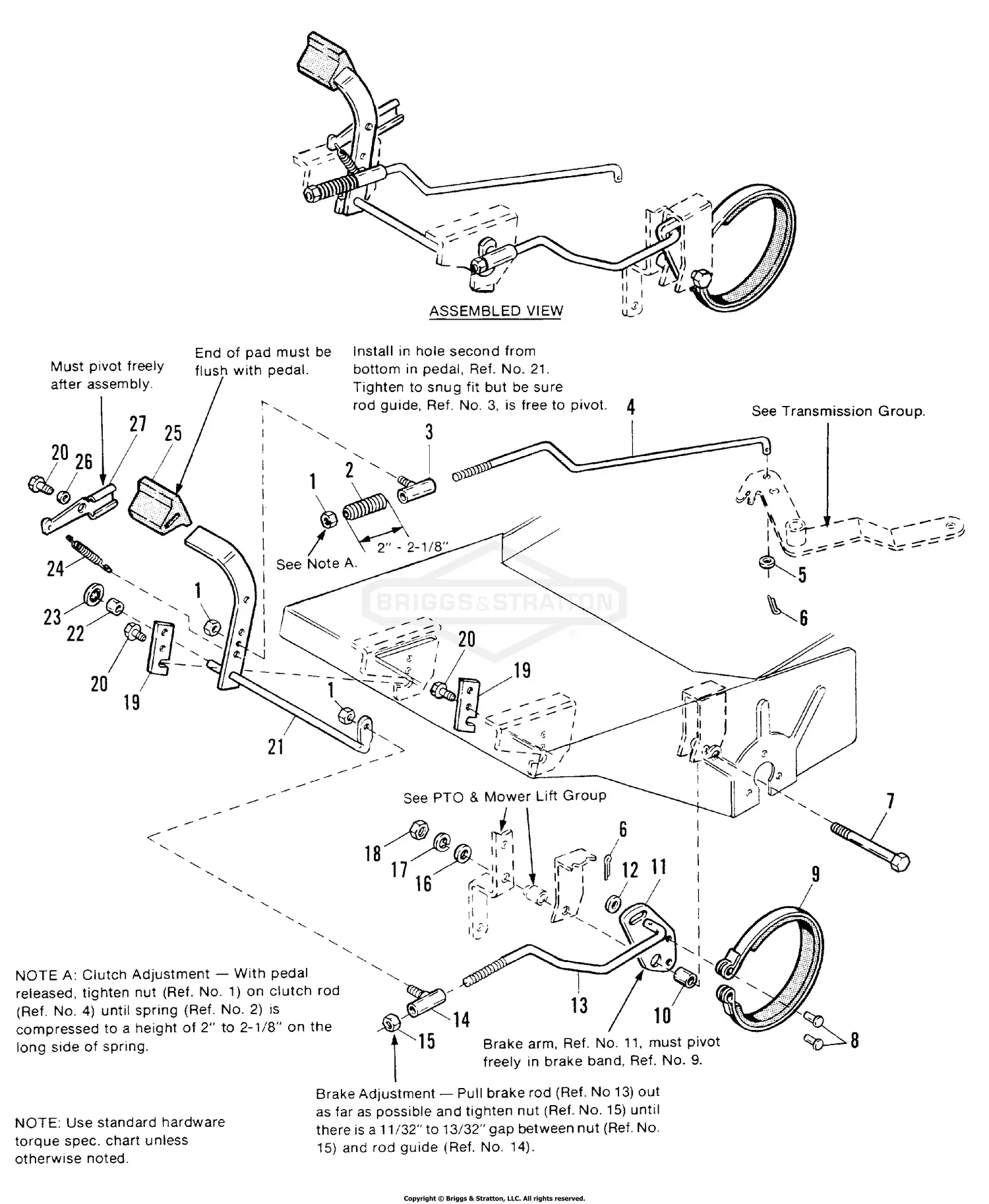 Simplicity 1691633 - Front Cut Rider, 8HP Gear Parts Diagrams