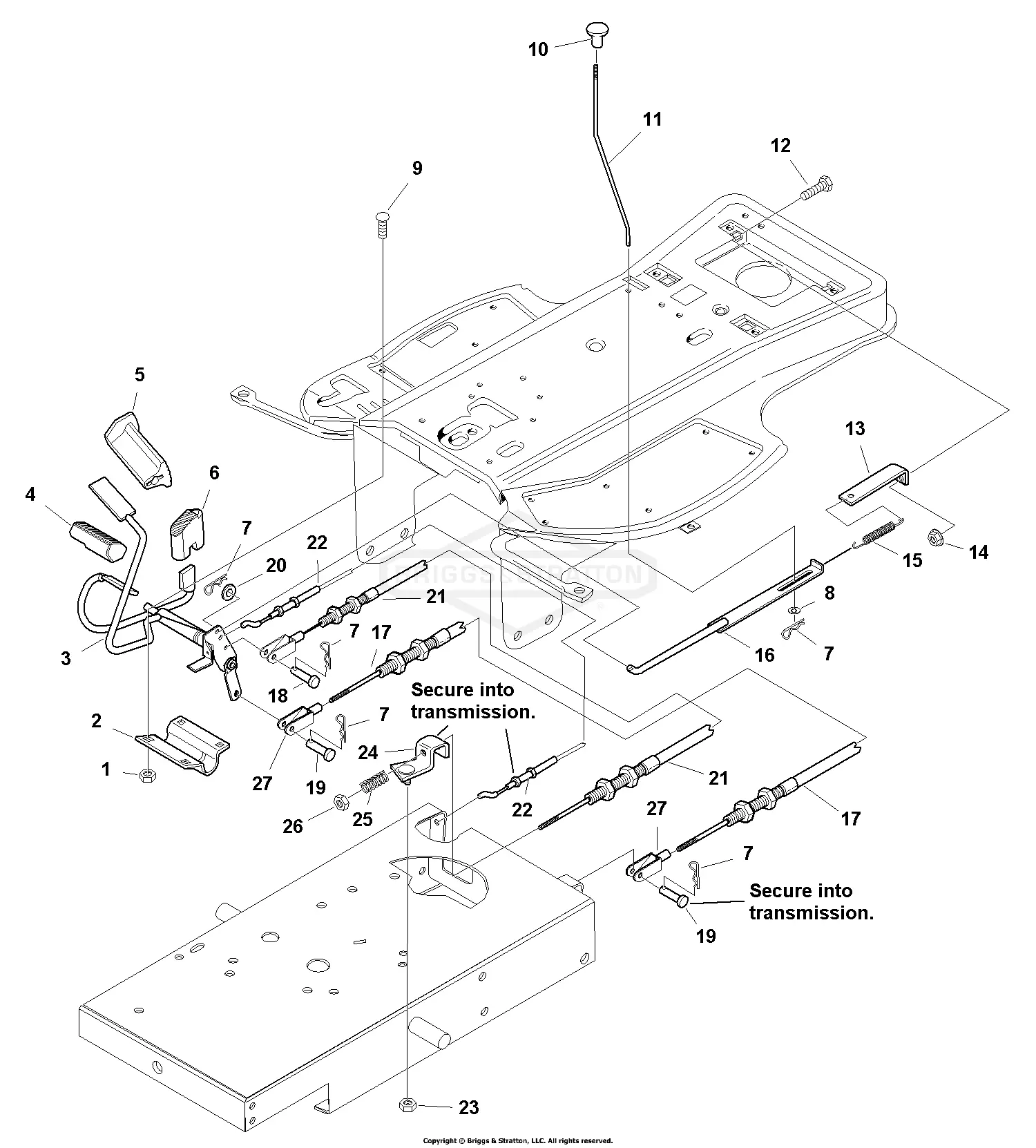 Simplicity 1695036 - Lancer, 16HP Hydro (CE/Export) Parts Diagrams