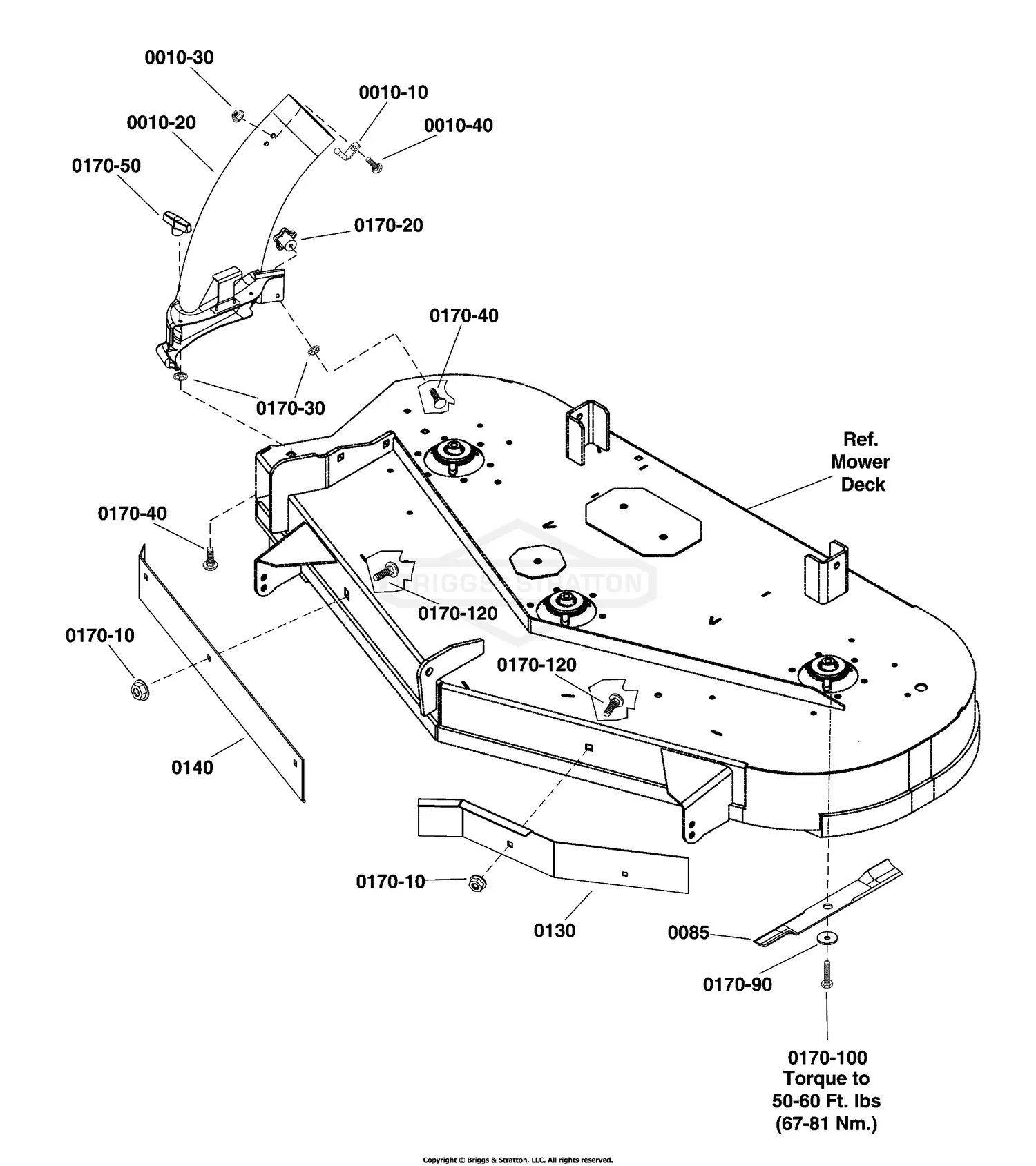 Simplicity 1696672-01 - Bagging Boot, Blade & Baffle, 48" Parts Diagrams