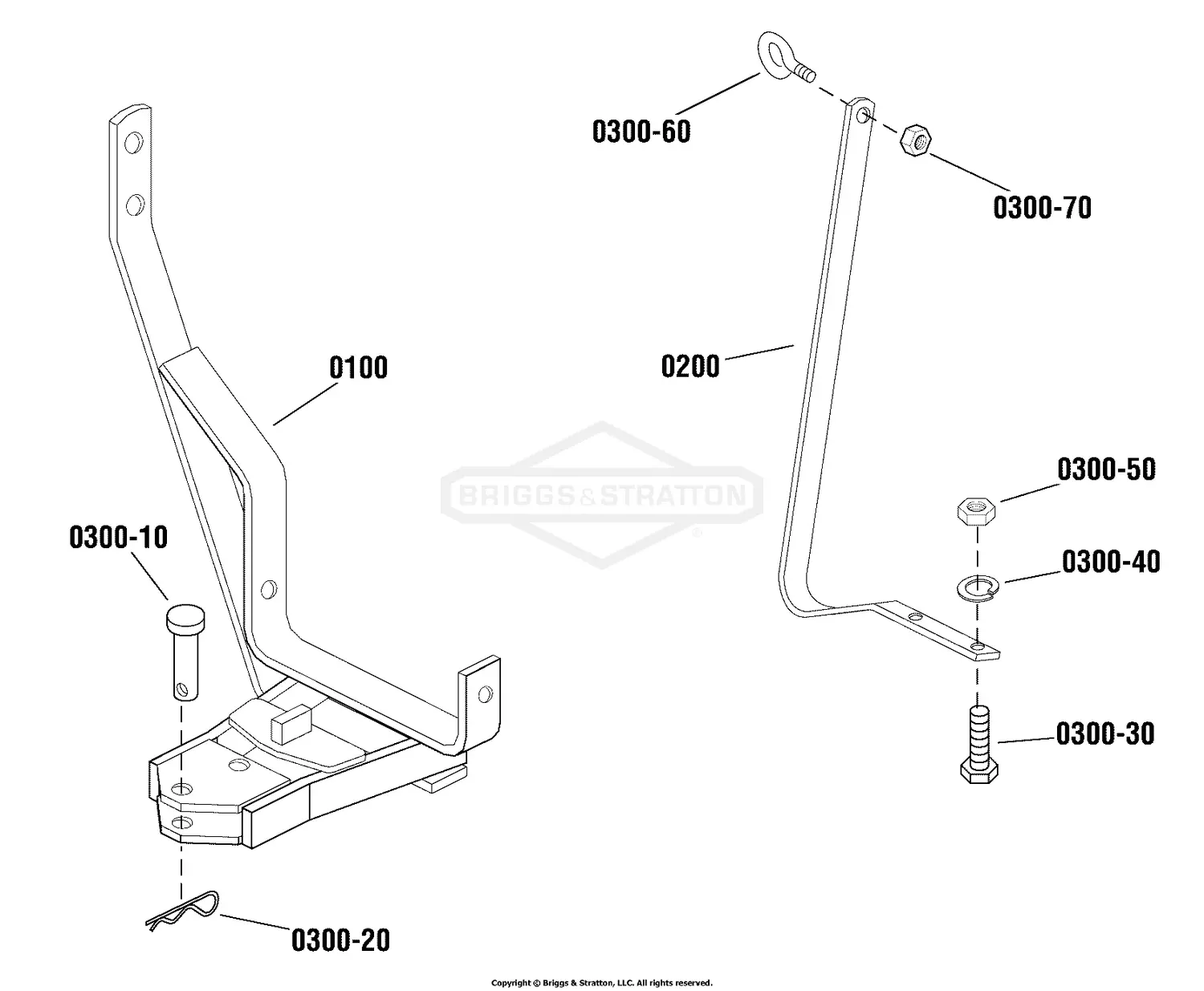 Simplicity 1694147-01 - Hitch, Dozer Blade Parts Diagrams