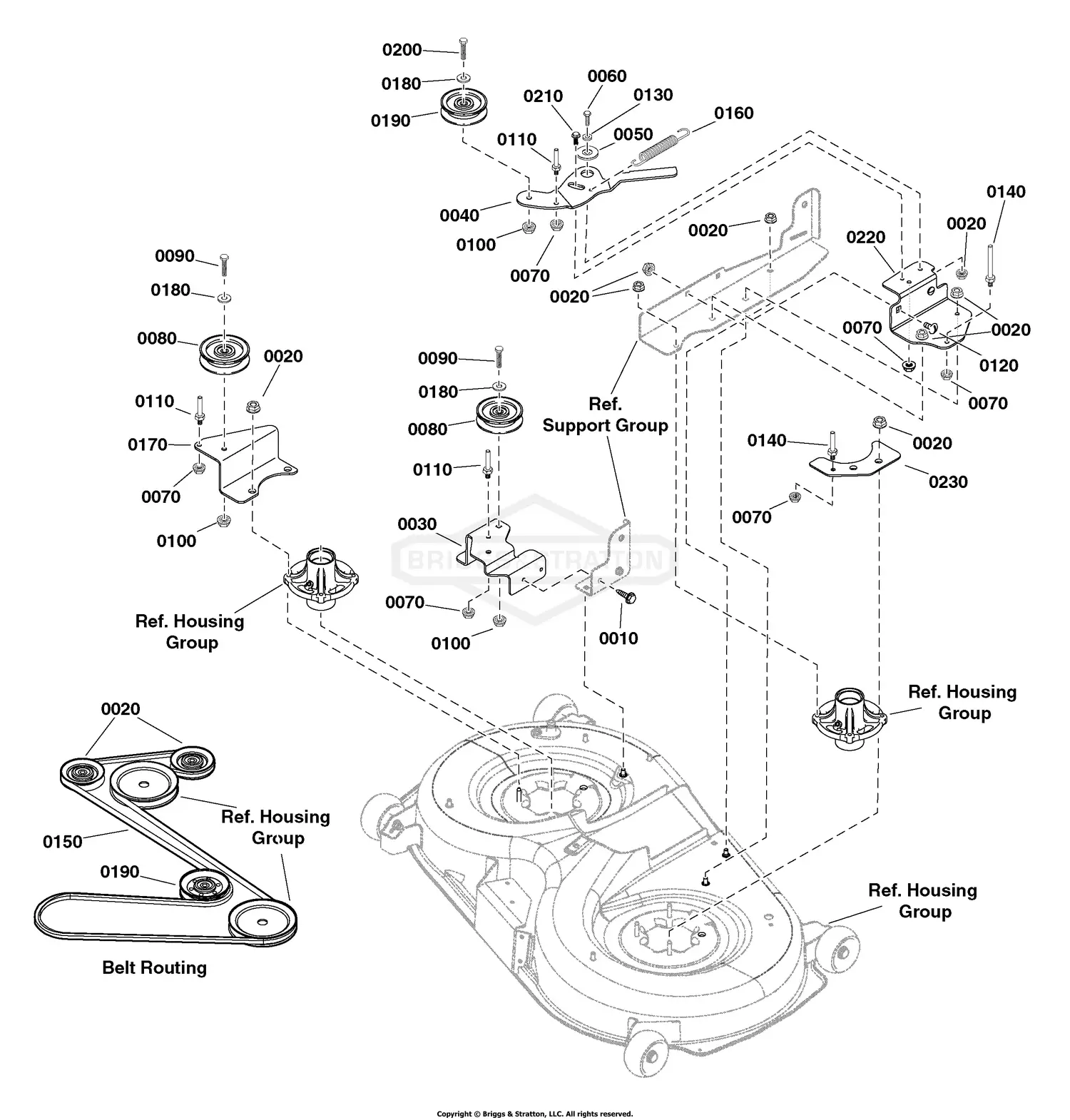 Simplicity 2691688-01 - SRD360, 8270 Rear Discharge Lawn Tractor and ...