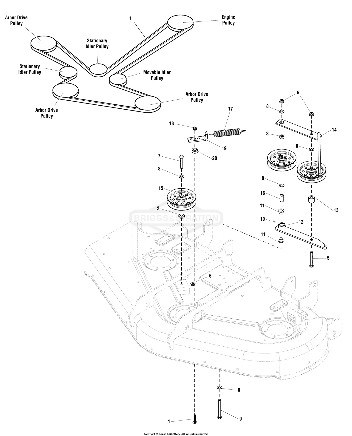 Simplicity 2690483 - Champion 2044CE, 20HP Zero-Turn Rider w/ 44" Mower ...