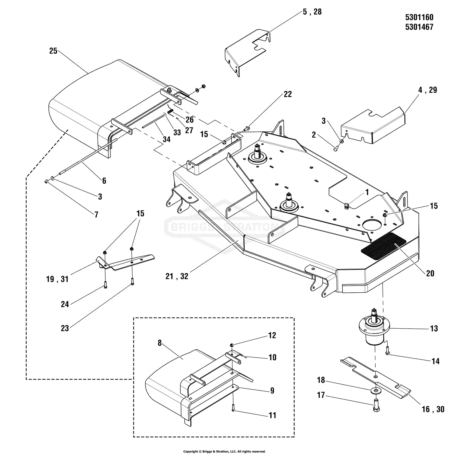 Simplicity 5900707 - ZT4000, 24HP Briggs & Stratton w/ 44" Mower ...