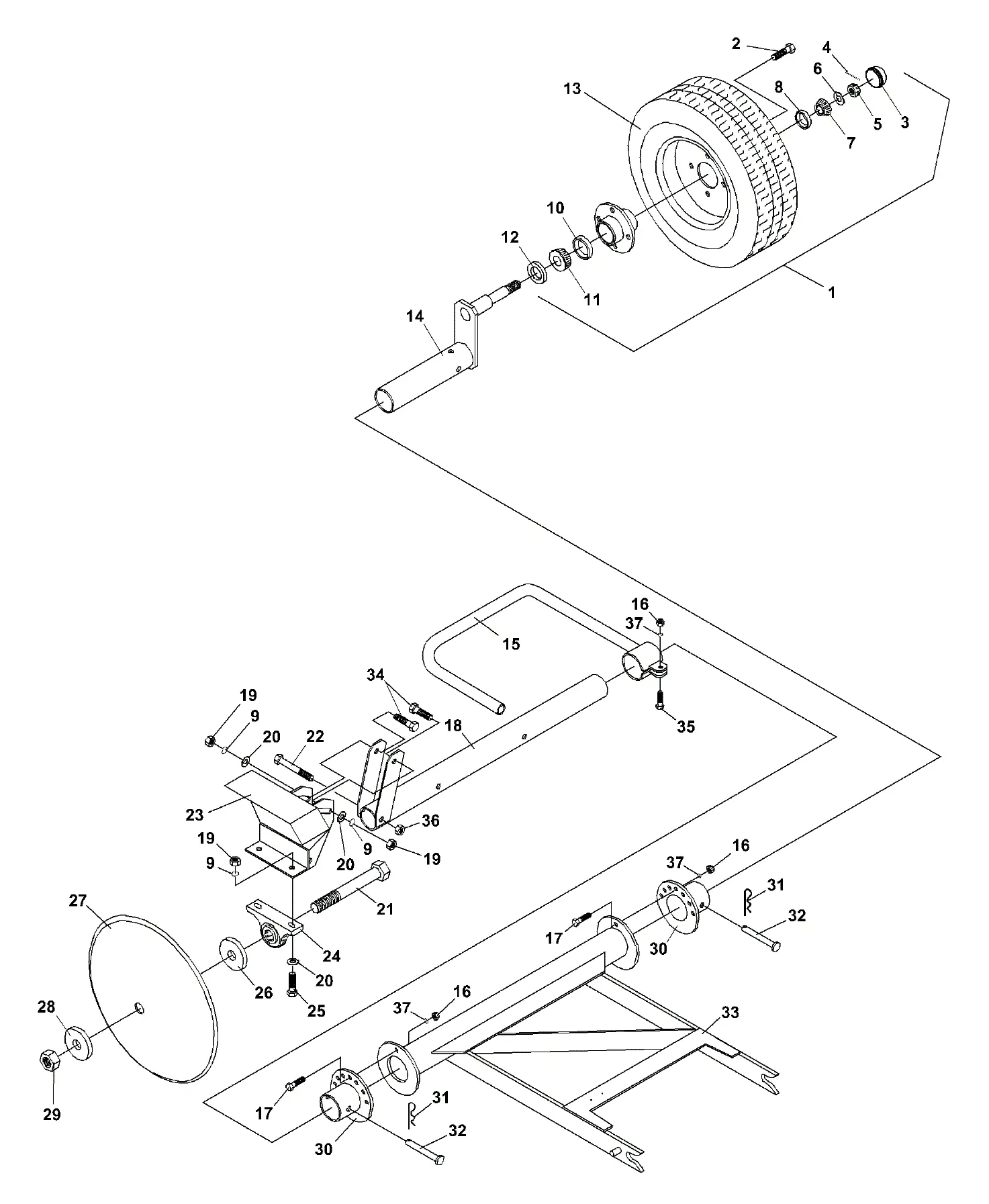 Steiner 73-70694 Disc Edger DE160 (Steiner) Parts Diagrams
