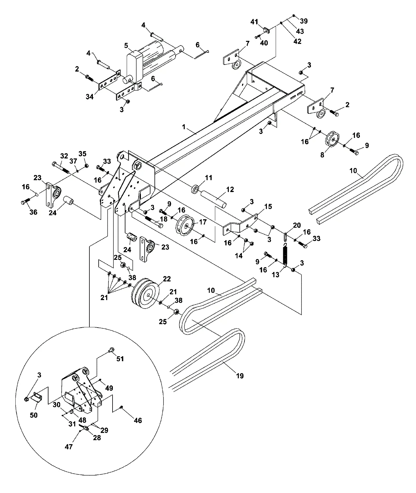Steiner 73-70880 Boom Mower, BM425 (Jacobsen) Parts Diagrams