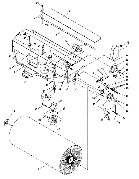 Steiner 75-70587A Rotary Sweeper, 54" Hyd. RS454 (Steiner) Parts Diagrams