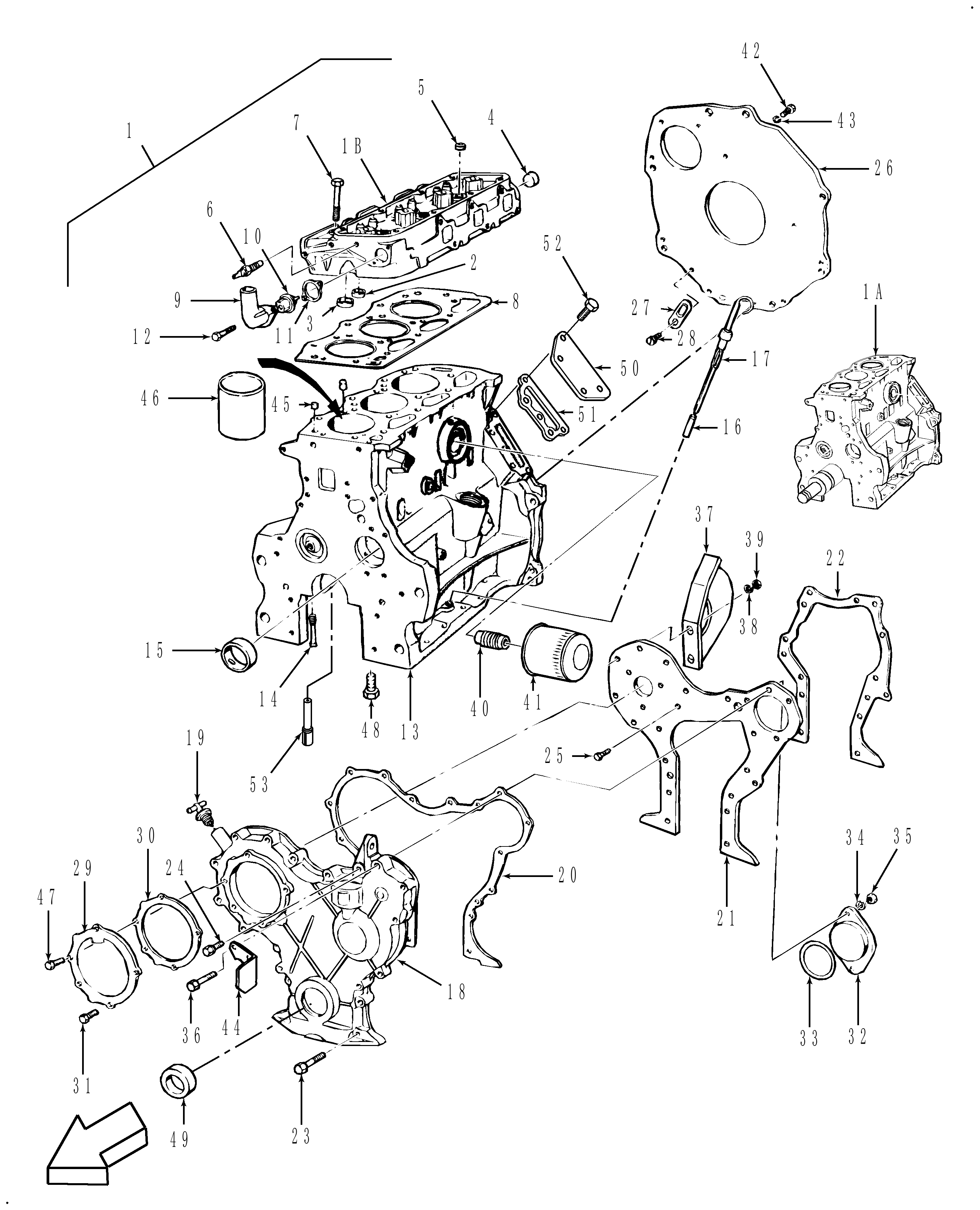New Holland 545D - 3 CYL TRACTOR LOADER(11/88 - 12/01) Parts Diagrams