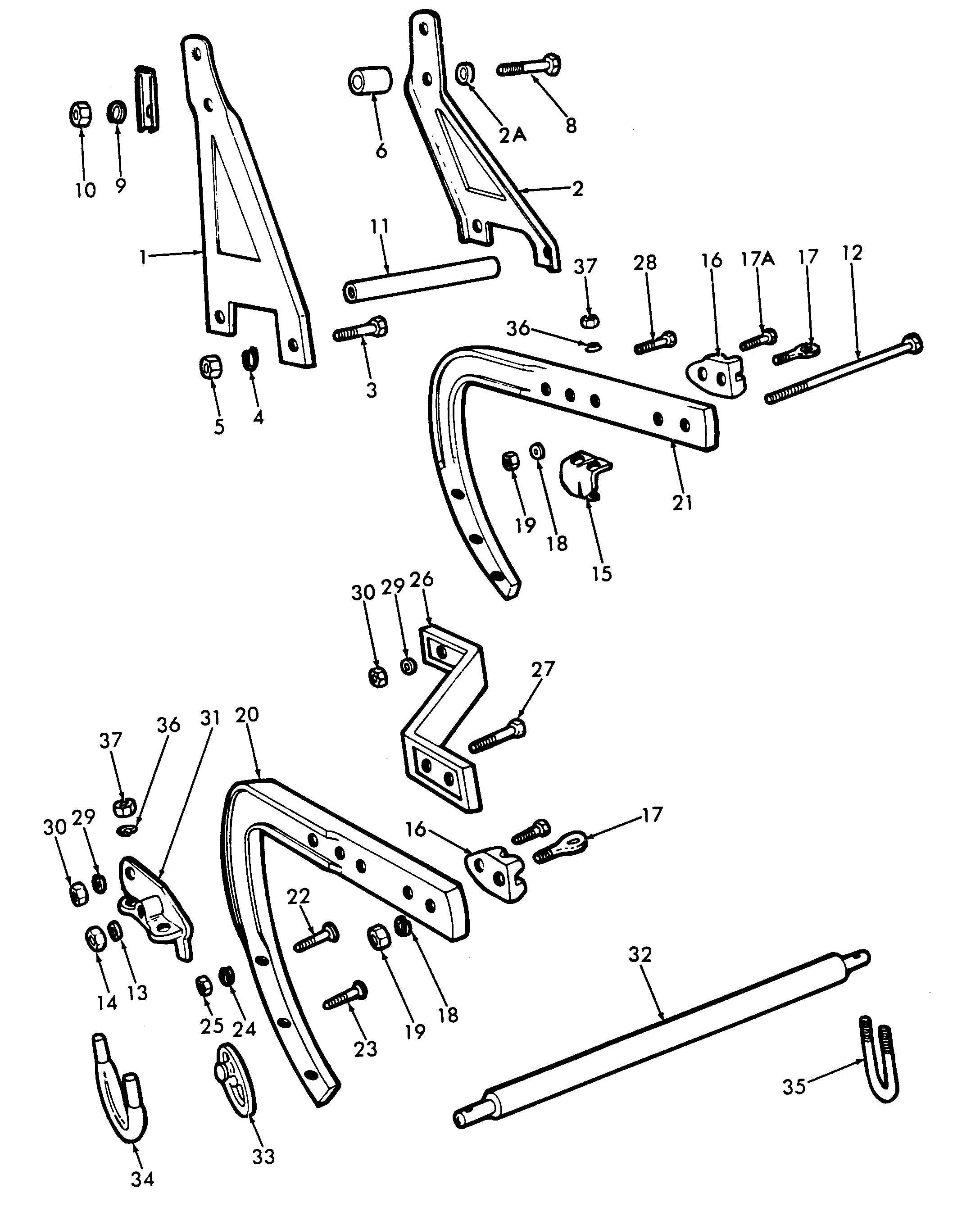 New Holland 10-17 - DEARBORN 12'' PLOW(01/48 - 12/50) Parts Diagrams
