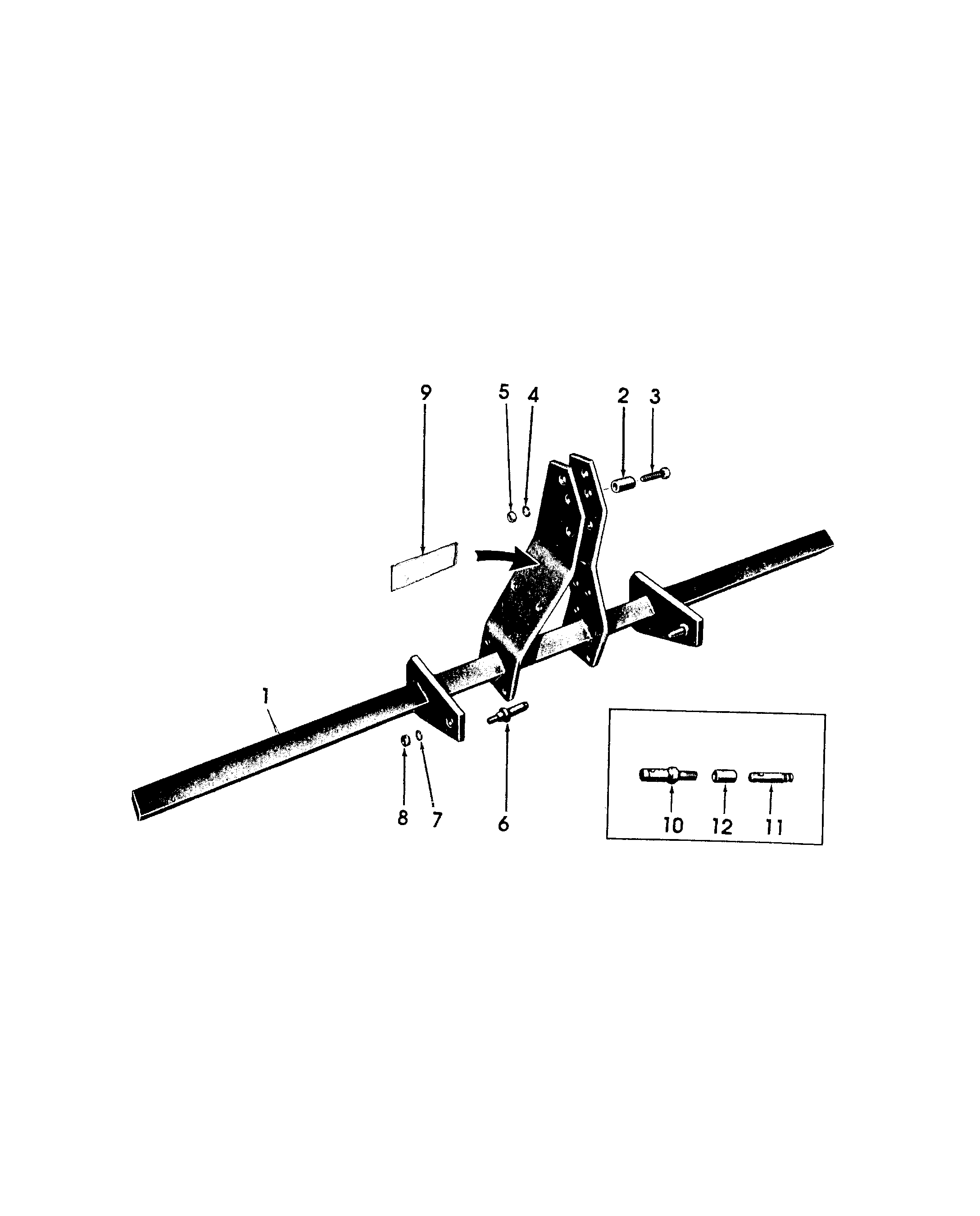 New Holland 13-190 - 144'' TOOL BAR ASSEMBLY(01/60 - 12/79) Parts Diagrams