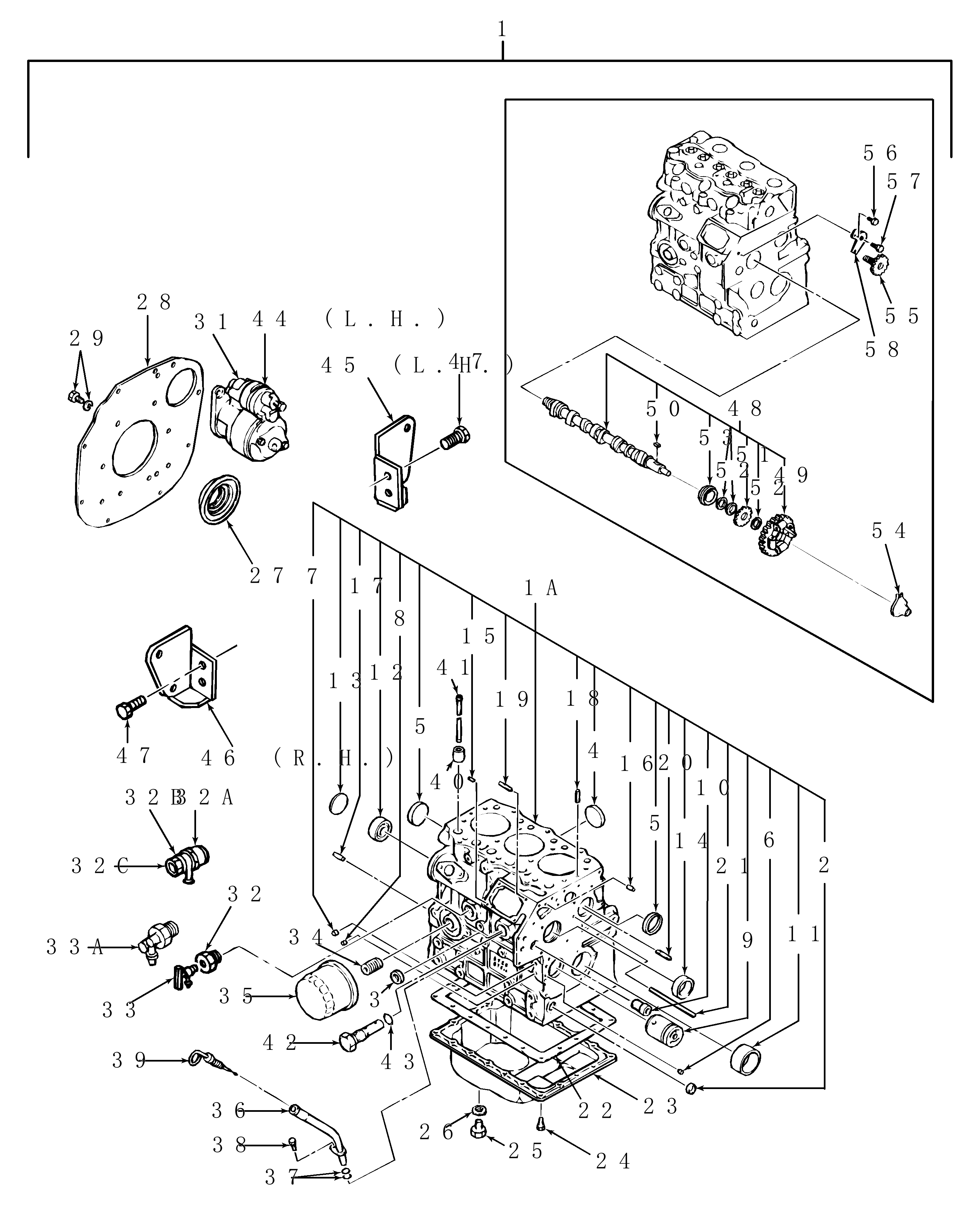 New Holland 1310 - 3 CYL COMPACT TRACTOR(01/83 - 12/86) Parts Diagrams