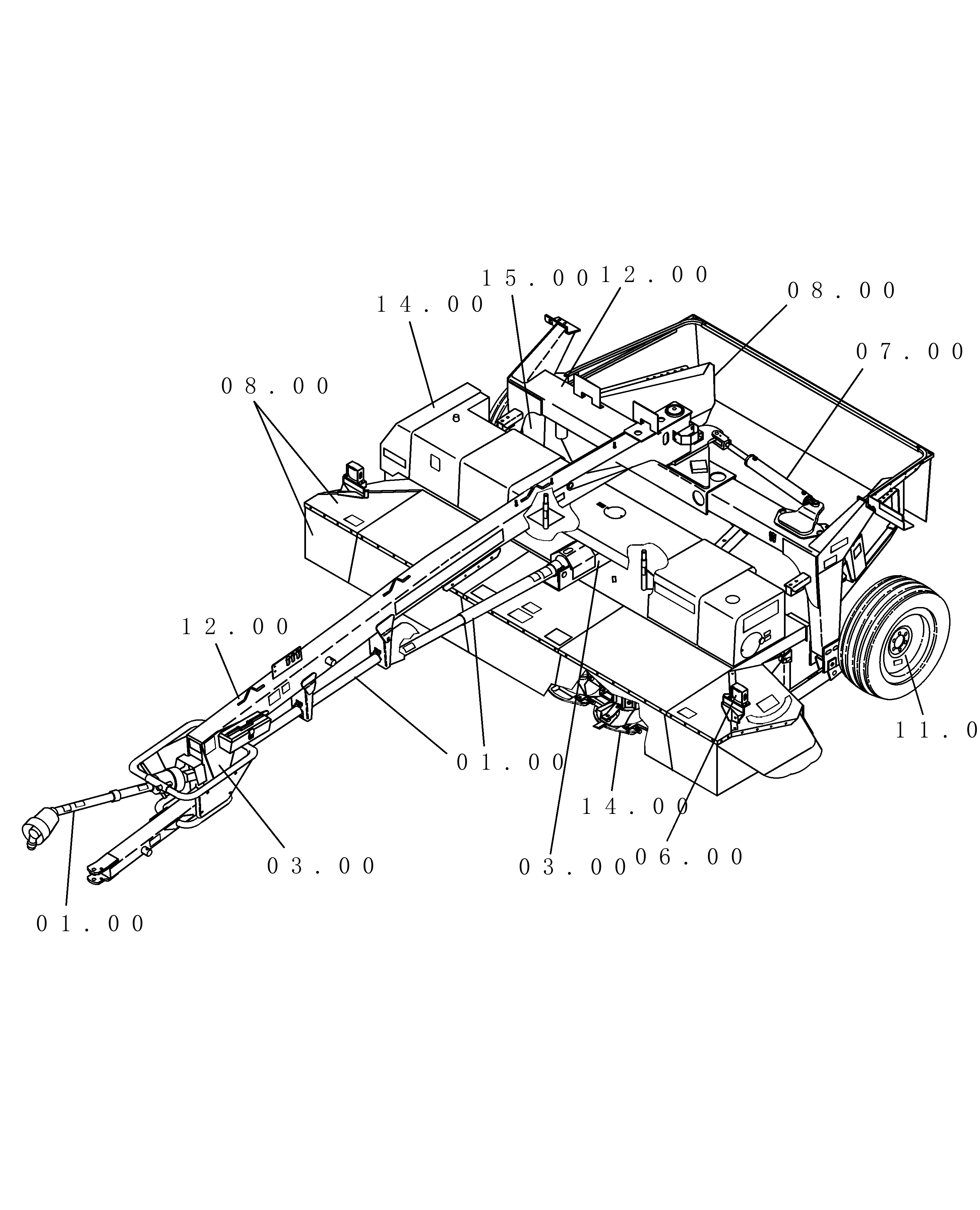 New Holland 1442 - DISCBINE PIVOT TONGUE MOWER CONDITIONER - FLAIL(01/ ...