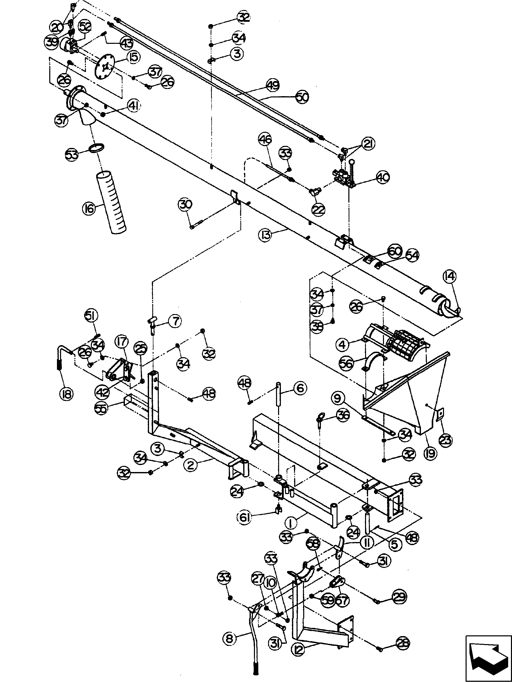 New Holland 1615 - FC 160 Bu TBT Air Cart(03/88 - 04/93) Parts Diagrams
