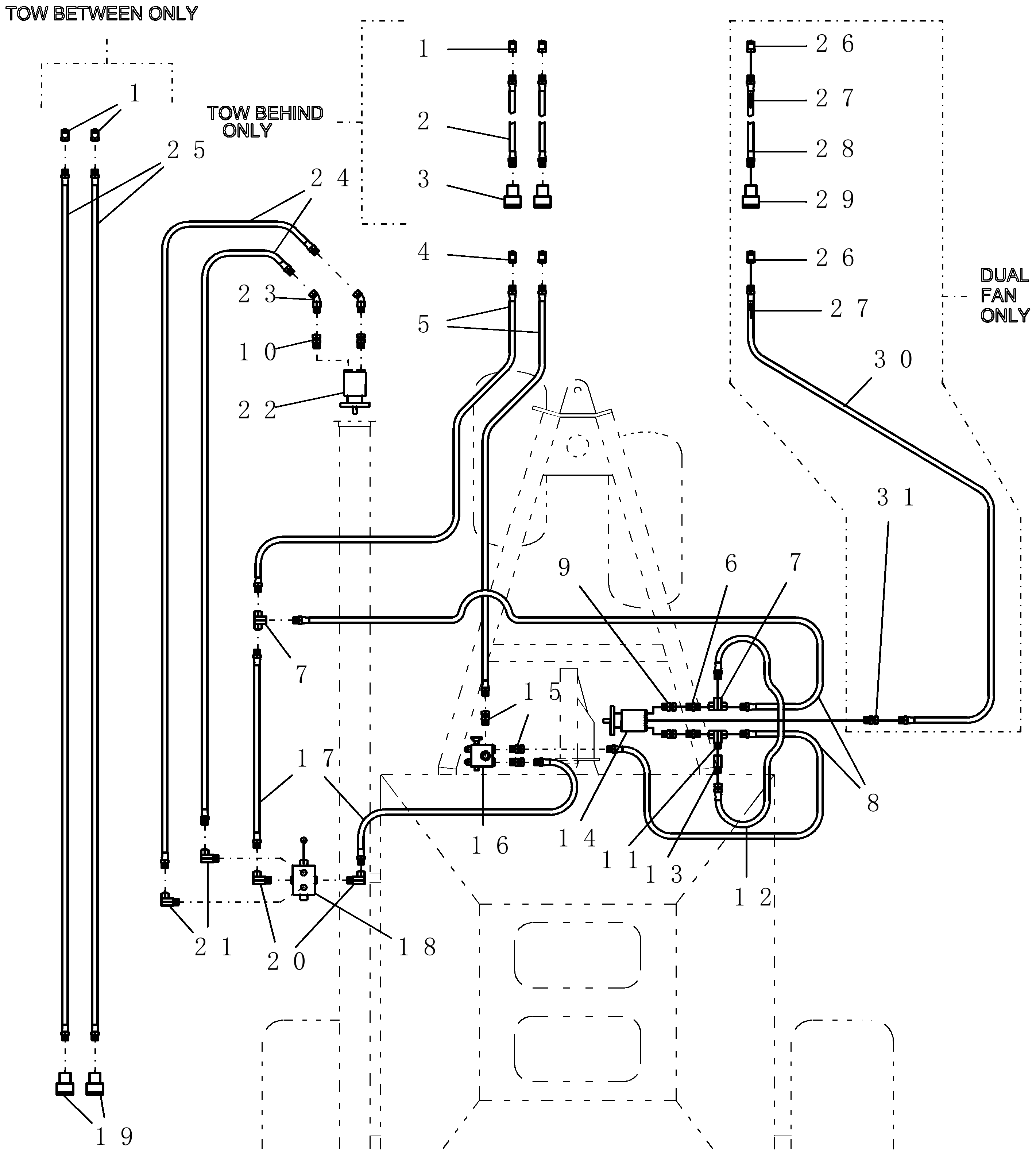 New Holland 1720 - FC 170 Bu Air Cart(06/92 - 01/98) Parts Diagrams