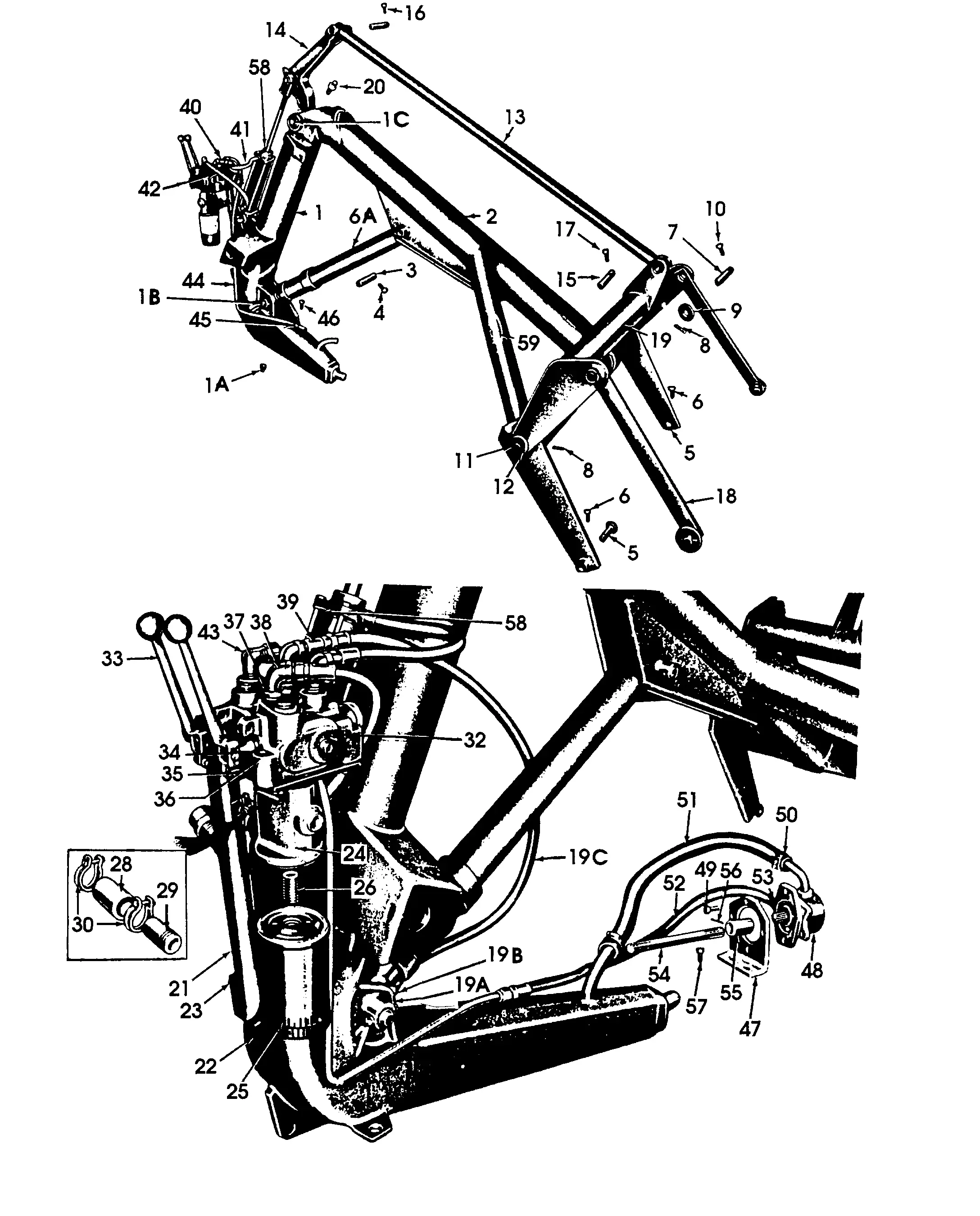 New Holland 19-278 - FRAME ASSEMBLY W/HYDRAULIC BUCKET DUMP(01/60 - 12/ ...