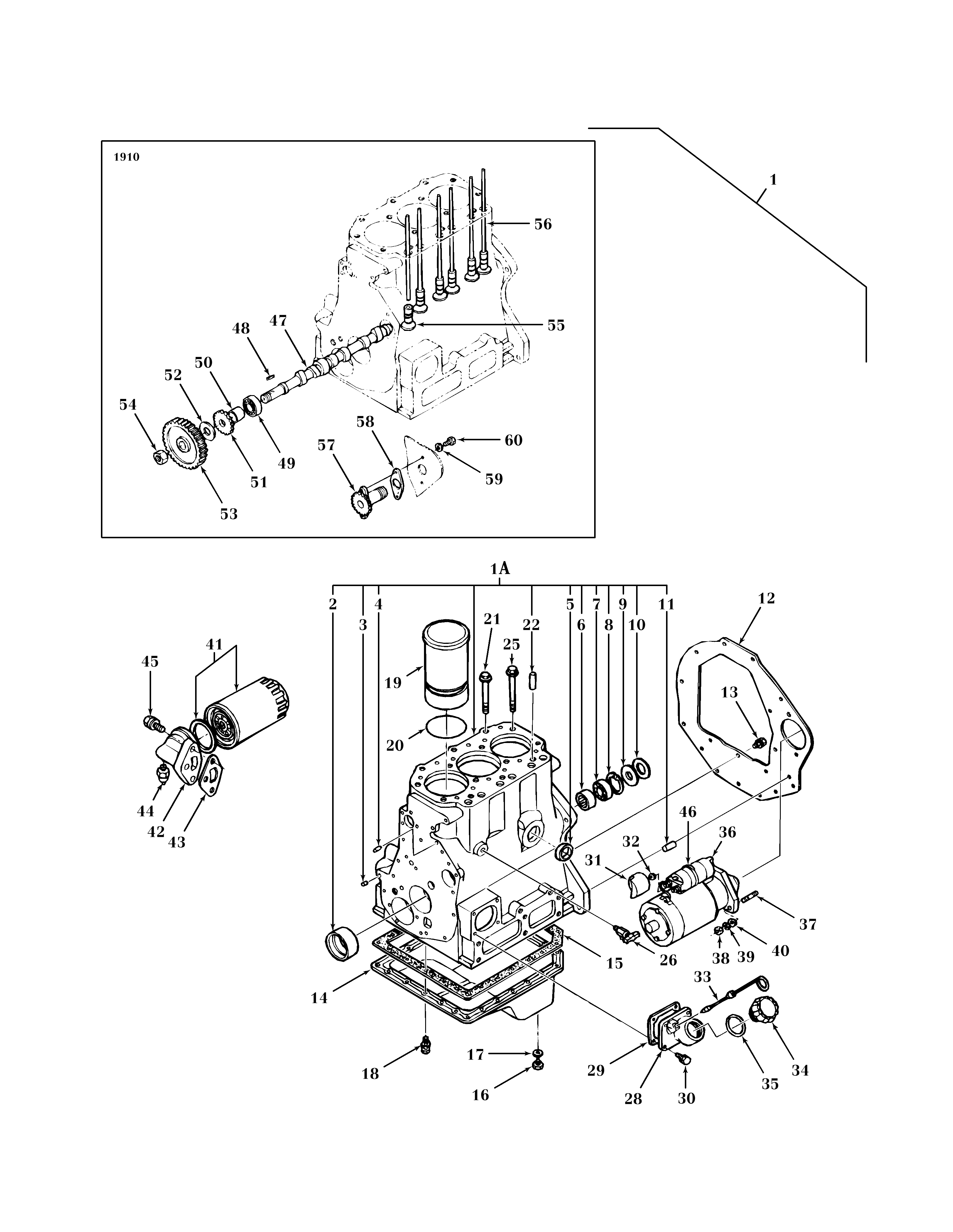 New Holland 1910 - 3 CYL COMPACT TRACTOR(08/83 - 12/86) Parts Diagrams