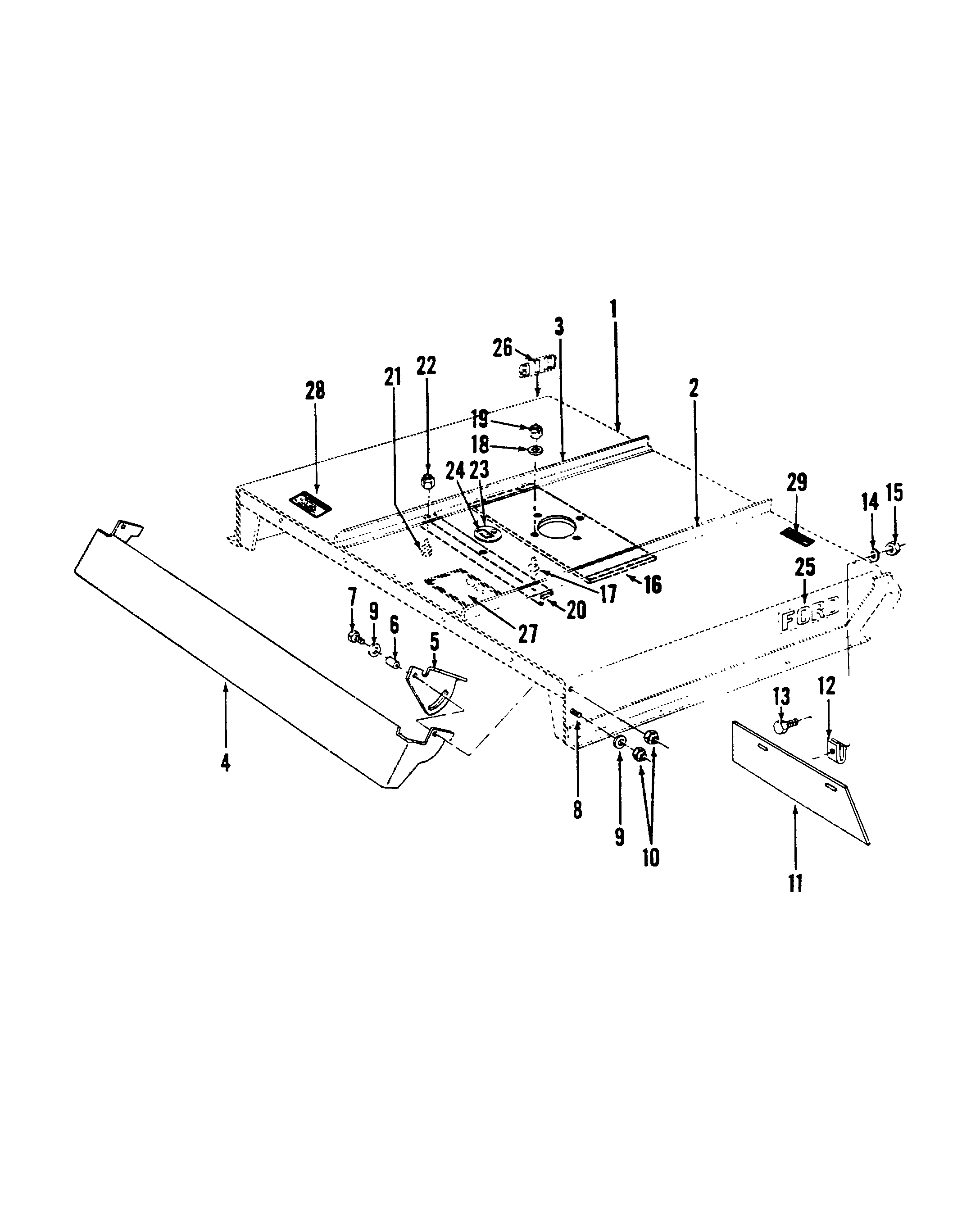 New Holland 22-222 - FORD FRAME A. SERIES 909,910 ROTARY CTR(01/64 - 11 ...