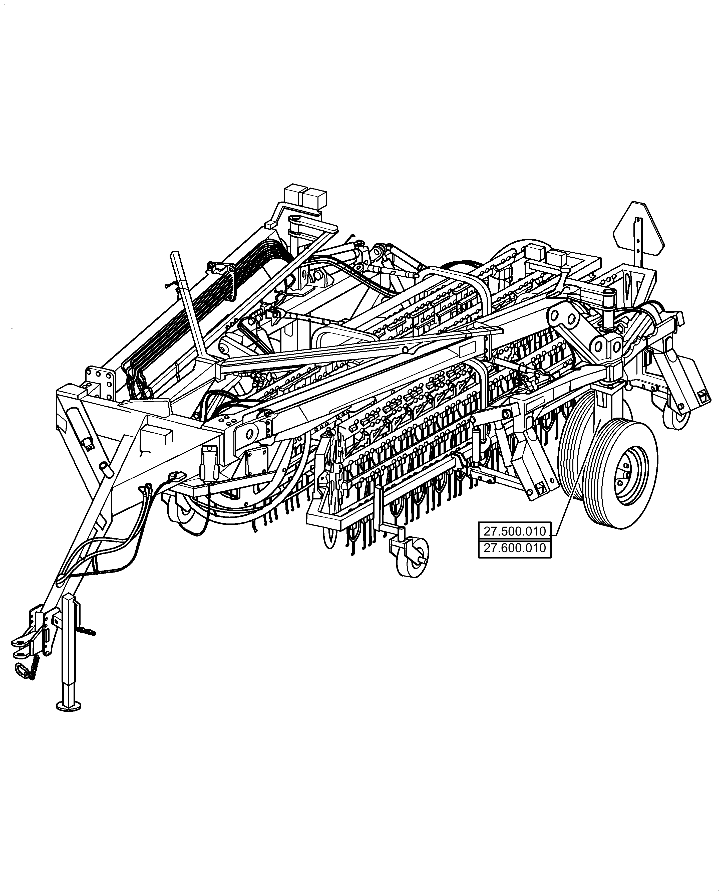 New Holland 230 7 BAR - ROLABAR RAKE PIVOT TONGUE HITCH ASSEMBLY(02/20 ...