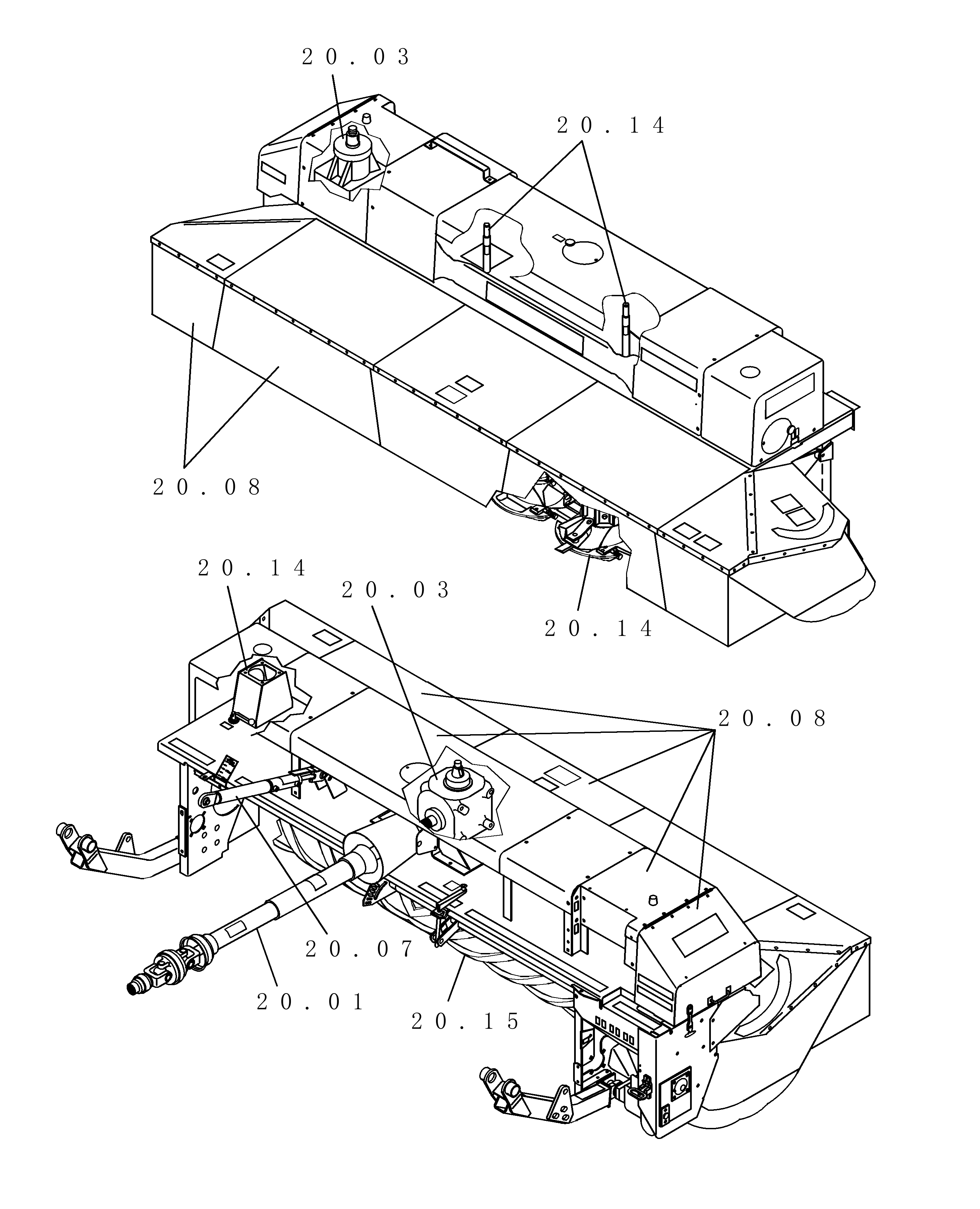 New Holland 2332 - DISCBINE DISC HEADER - FLAIL(01/01 - 12/07) Parts ...