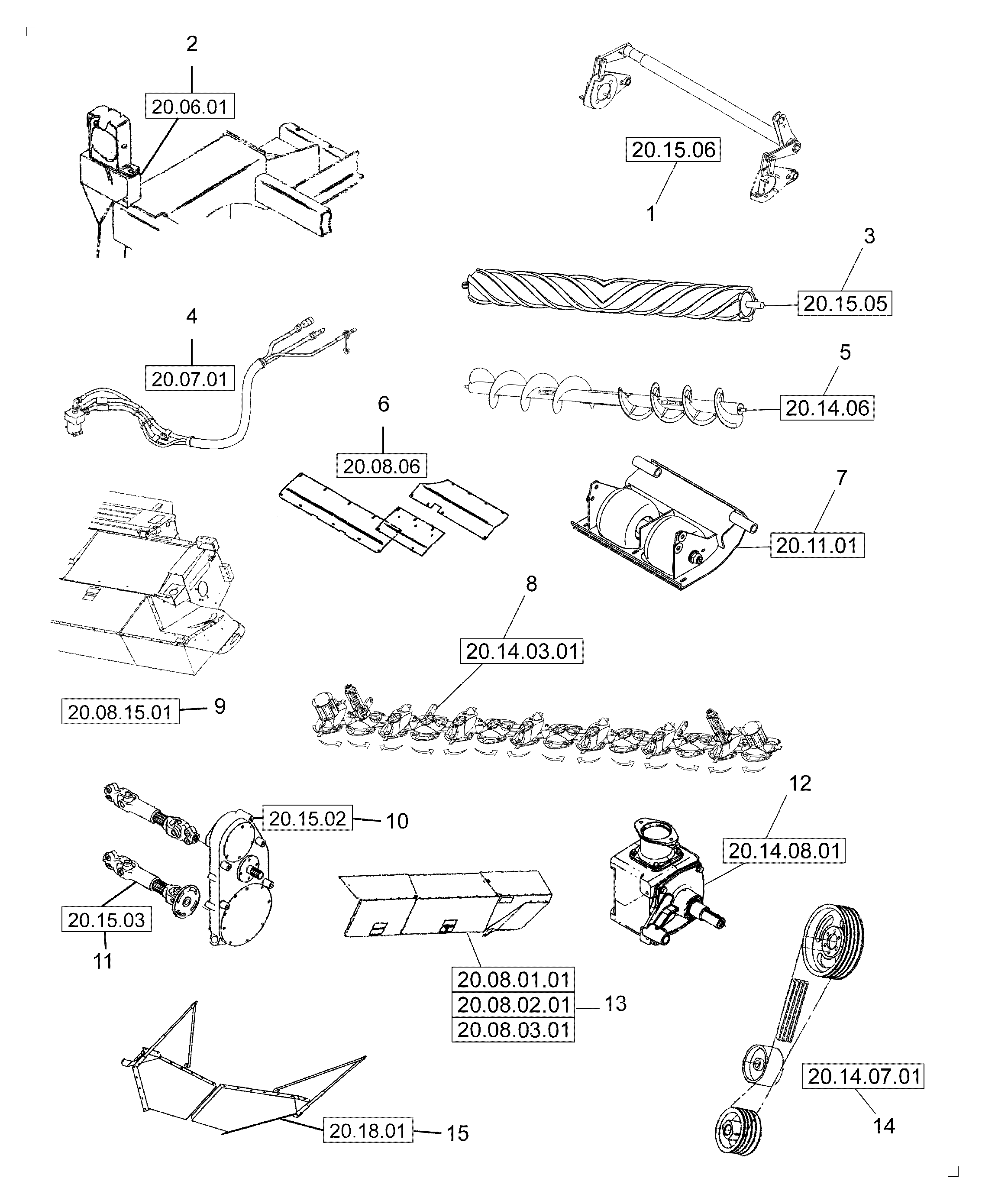 New Holland 2353 - DISCBINE DISC HEADER(01/07 - 11/07) Parts Diagrams