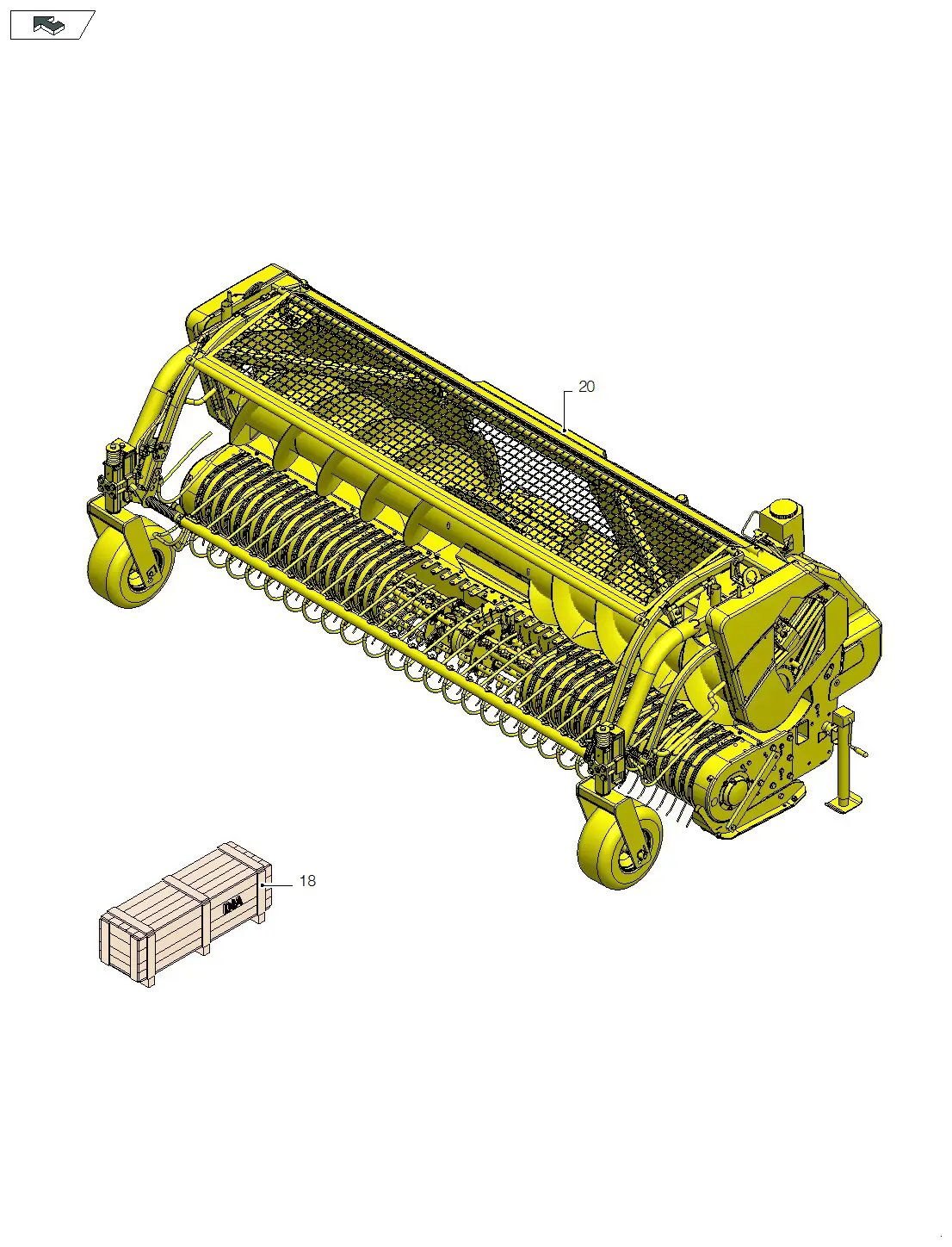 New Holland 270FP - FR FORAGE PICK-UP(01/07 - 12/12) Parts Diagrams