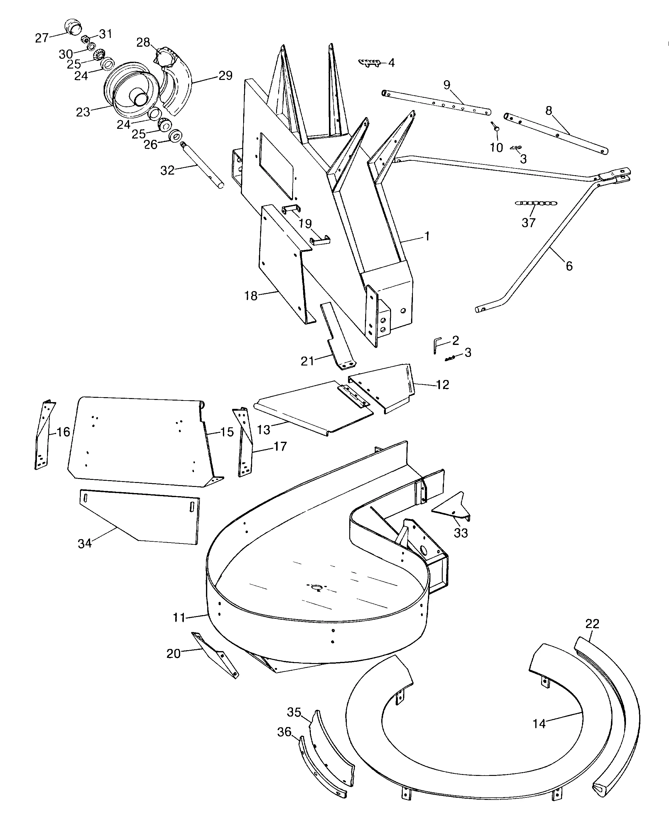 New Holland 28 - NH FORAGE BLOWER(07/76 - 03/96) Parts Diagrams