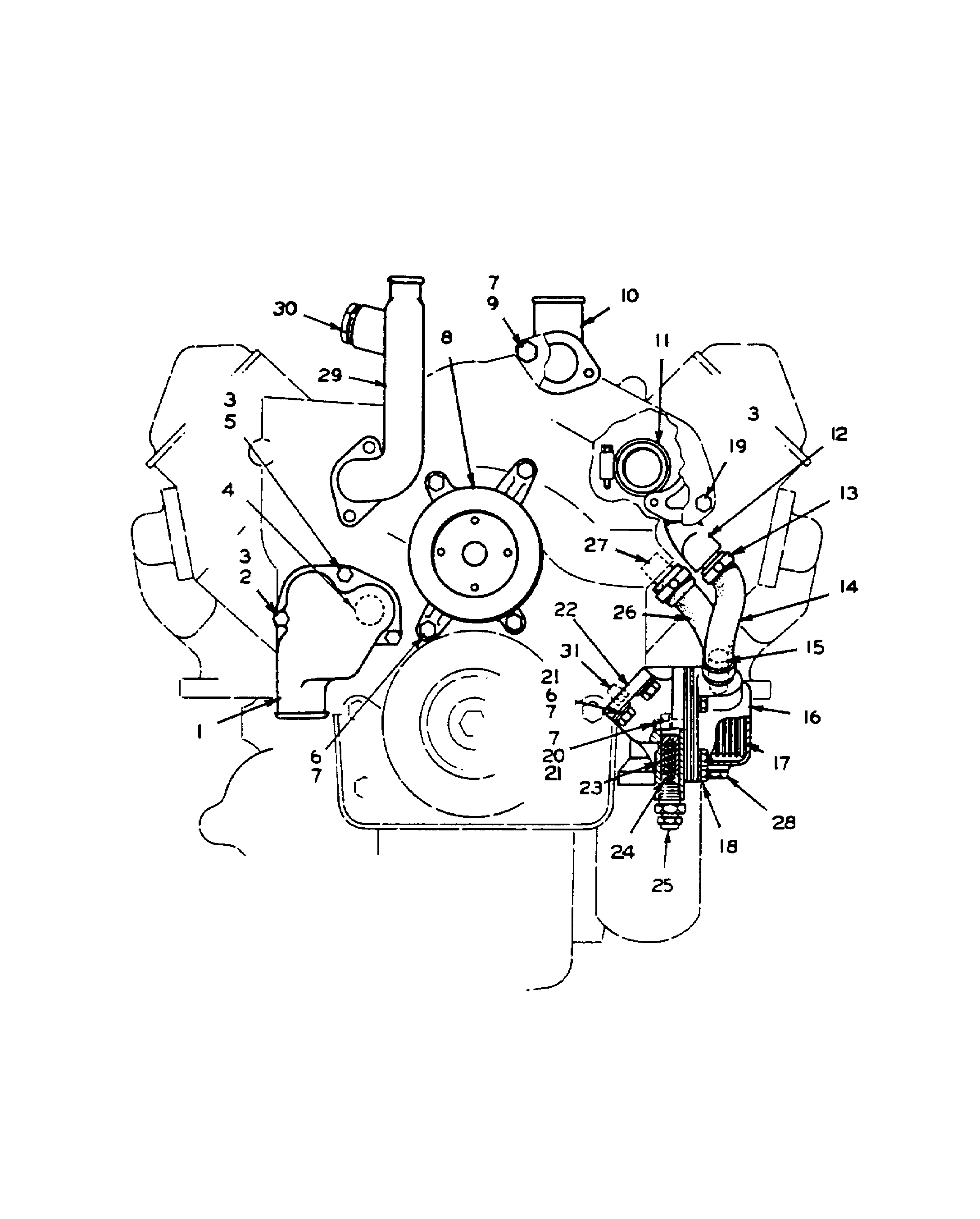 New Holland 3160 - CATERPILLAR 8 CYL DIESEL ENGINE(07/67 - 07/75) Parts ...