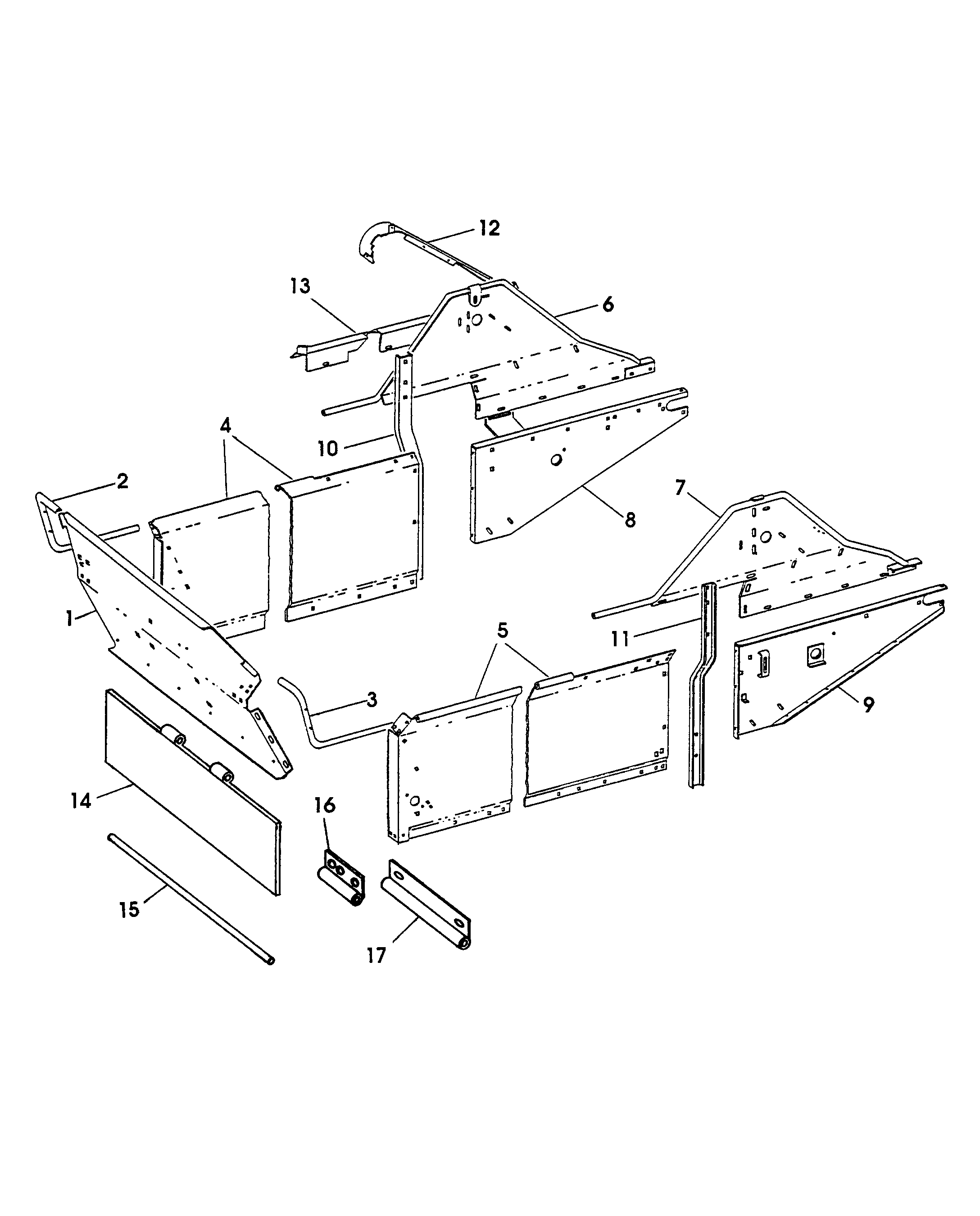 New Holland 336 - NH BOX MANURE SPREADER(07/58 - 07/61) Parts Diagrams