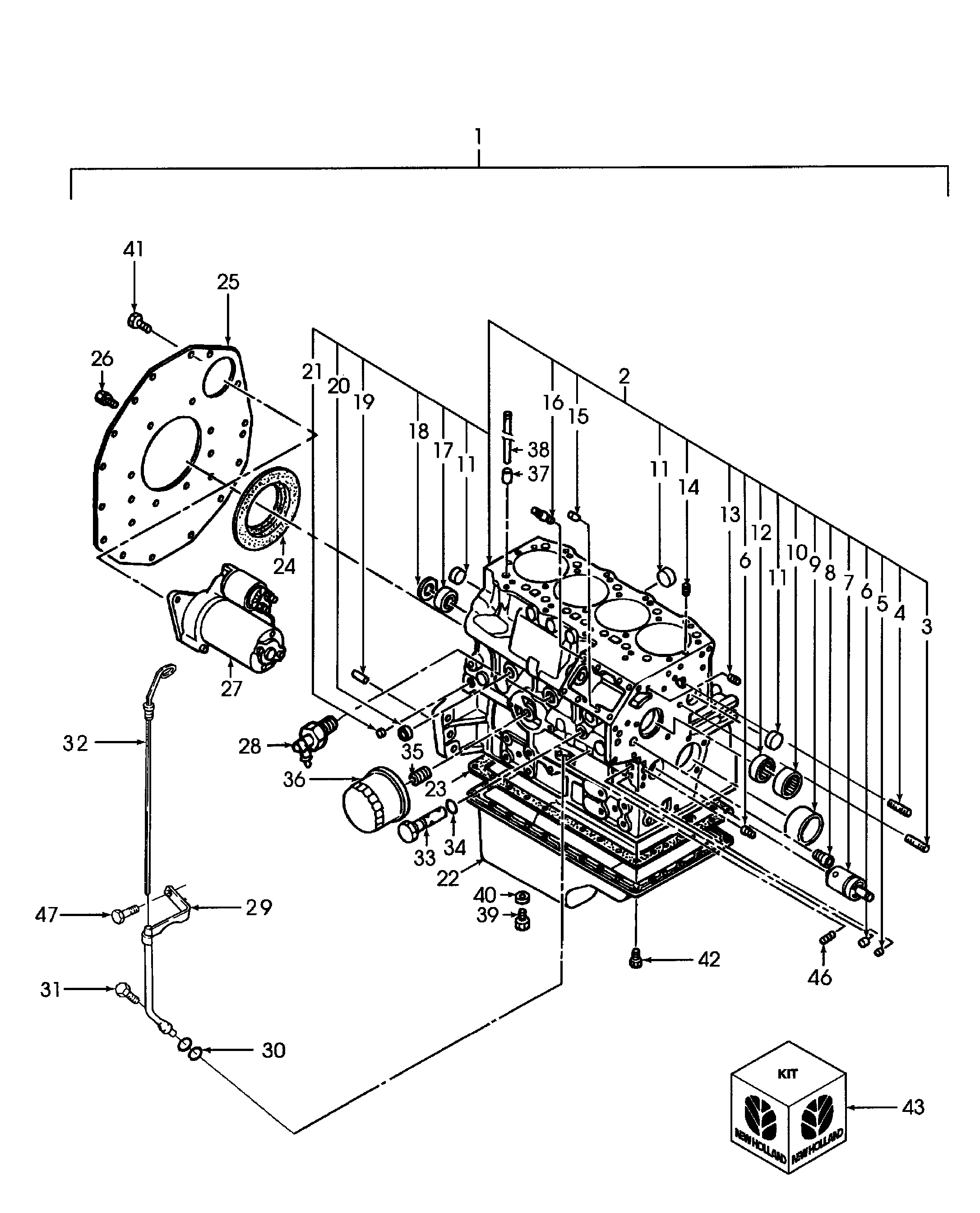New Holland 3415 - 4 CYL COMPACT TRACTOR 15 SERIES(01/93 - 12/02) Parts ...