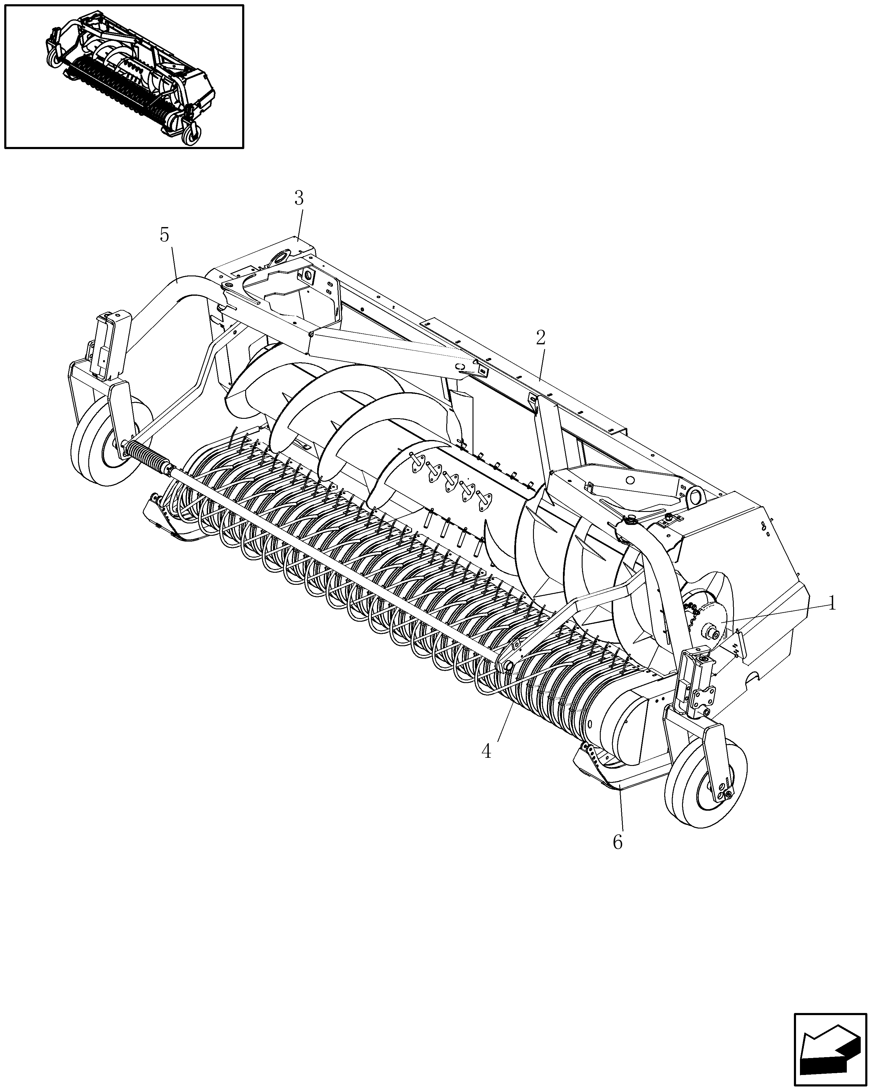 New Holland 345W - NH WINDROW PICK-UP UNIT(01/90 - 11/98) Parts Diagrams