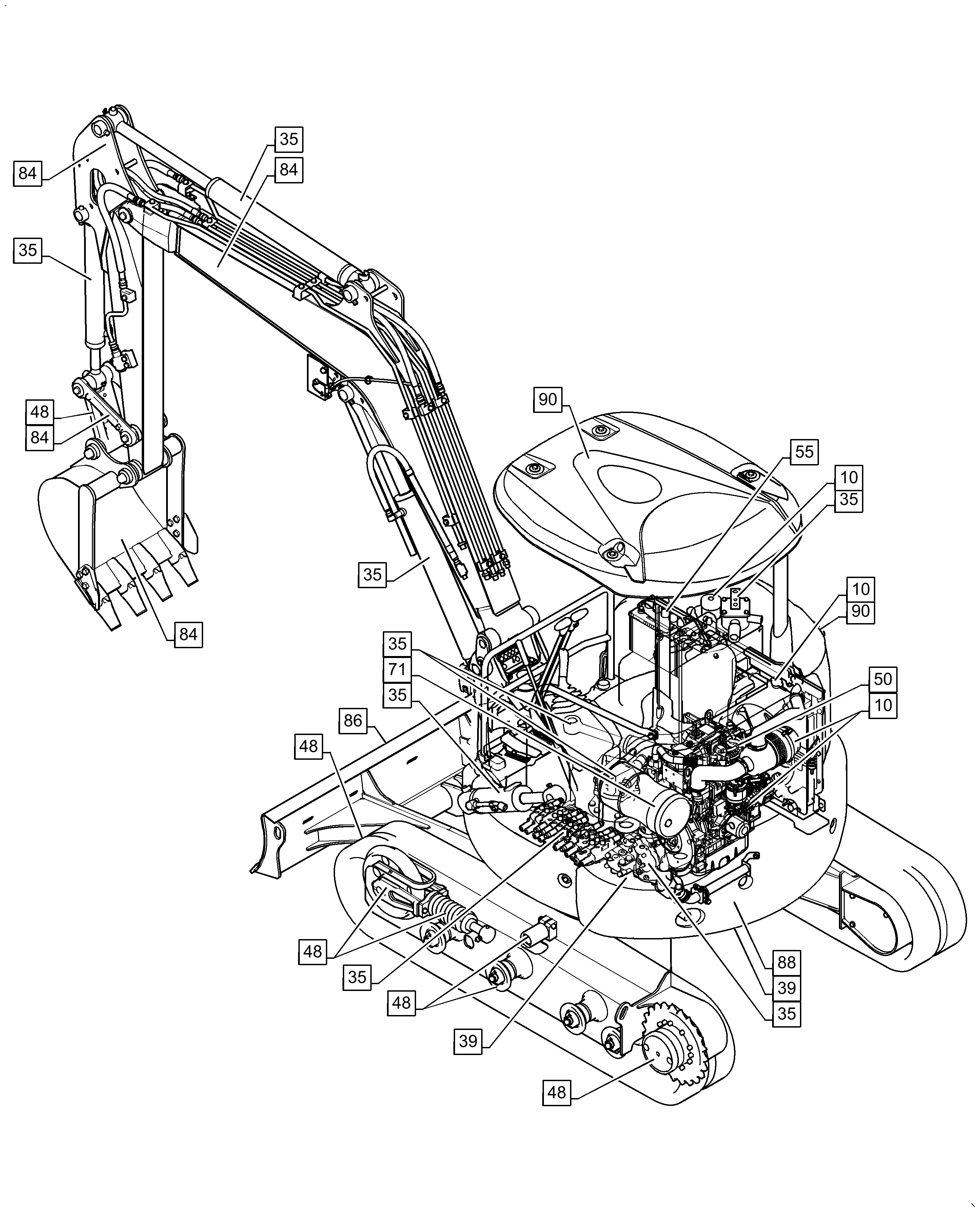 New Holland E35B - MINI CRAWLER EXCAVATOR - TIER 4B - ASN PX17-40001 ...