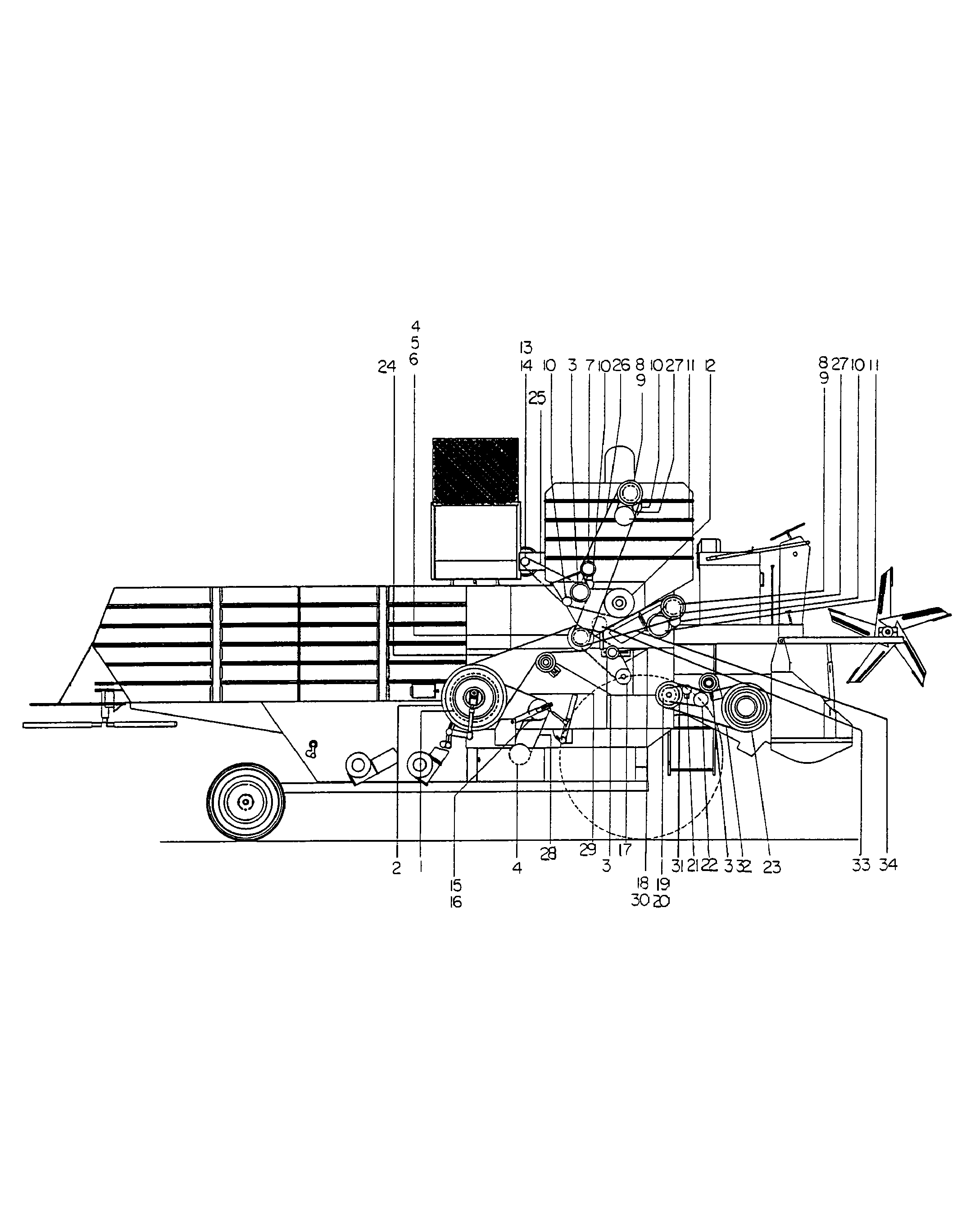 New Holland 420V - VERSATILE SP COMBINE(07/66 - 07/68) Parts Diagrams