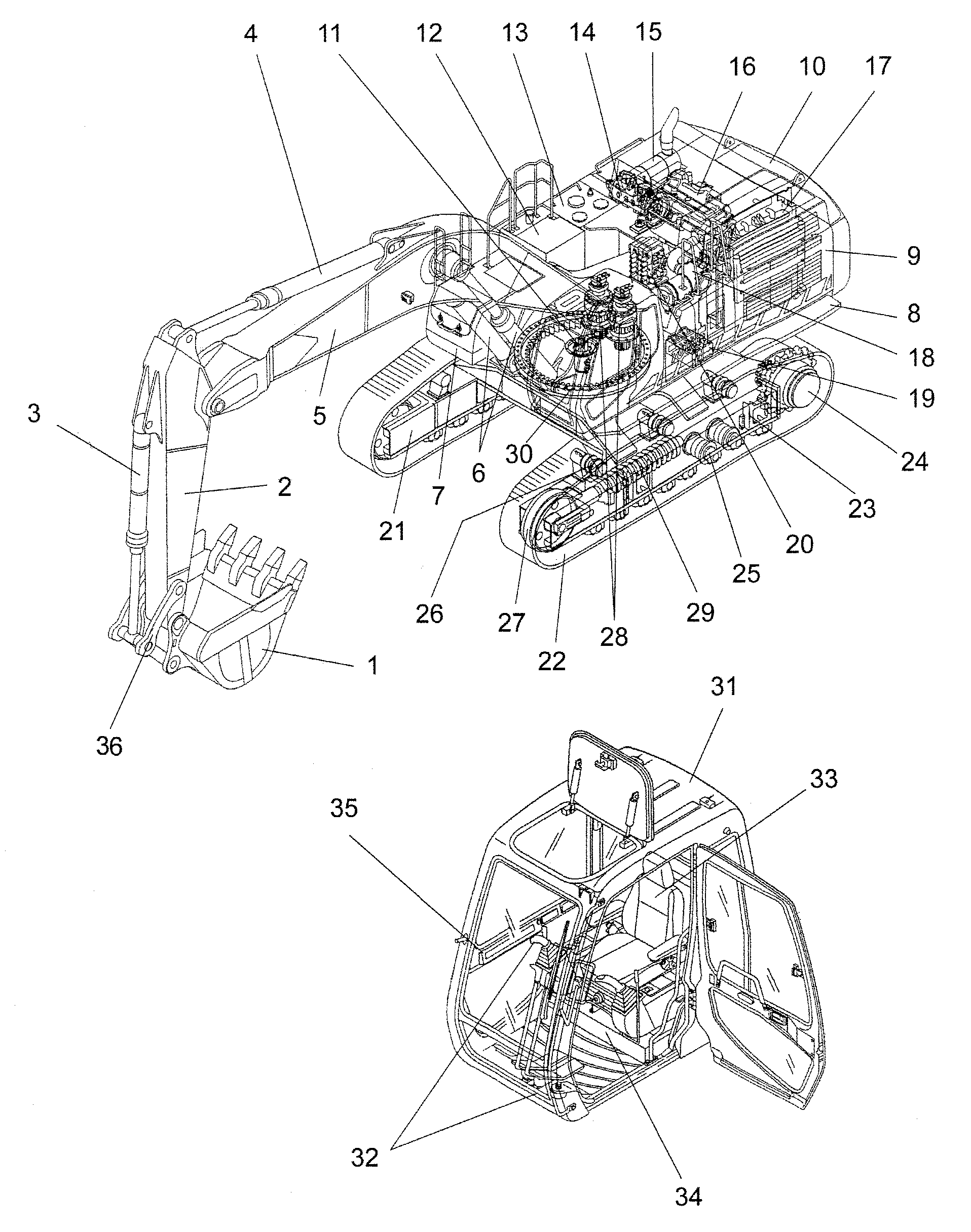 New Holland E805 - CRAWLER EXCAVATOR TIER 3(07/06 - 12/09) Parts Diagrams