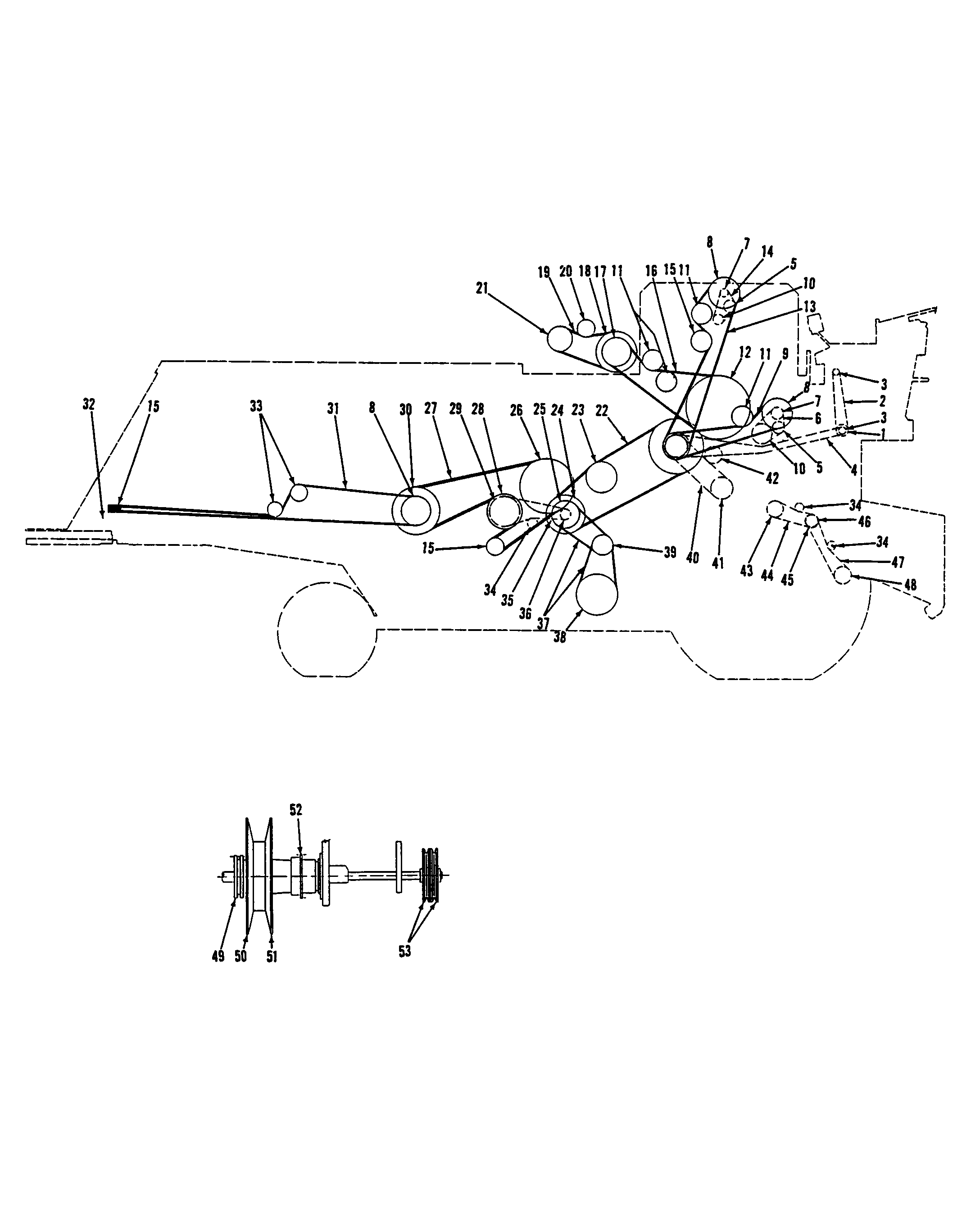 New Holland 5000V - VERSATILE SP COMBINE(07/71 - 07/72) Parts Diagrams
