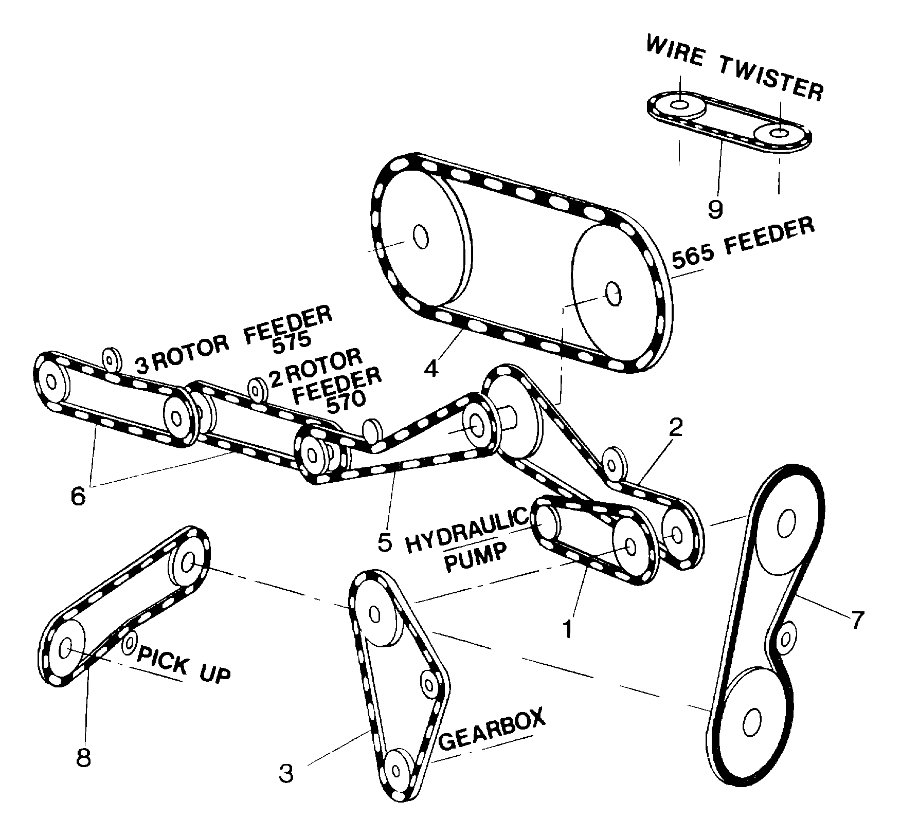 New Holland 565 - SMALL RECTANGULAR BALER(11/07 - 08/08) Parts Diagrams