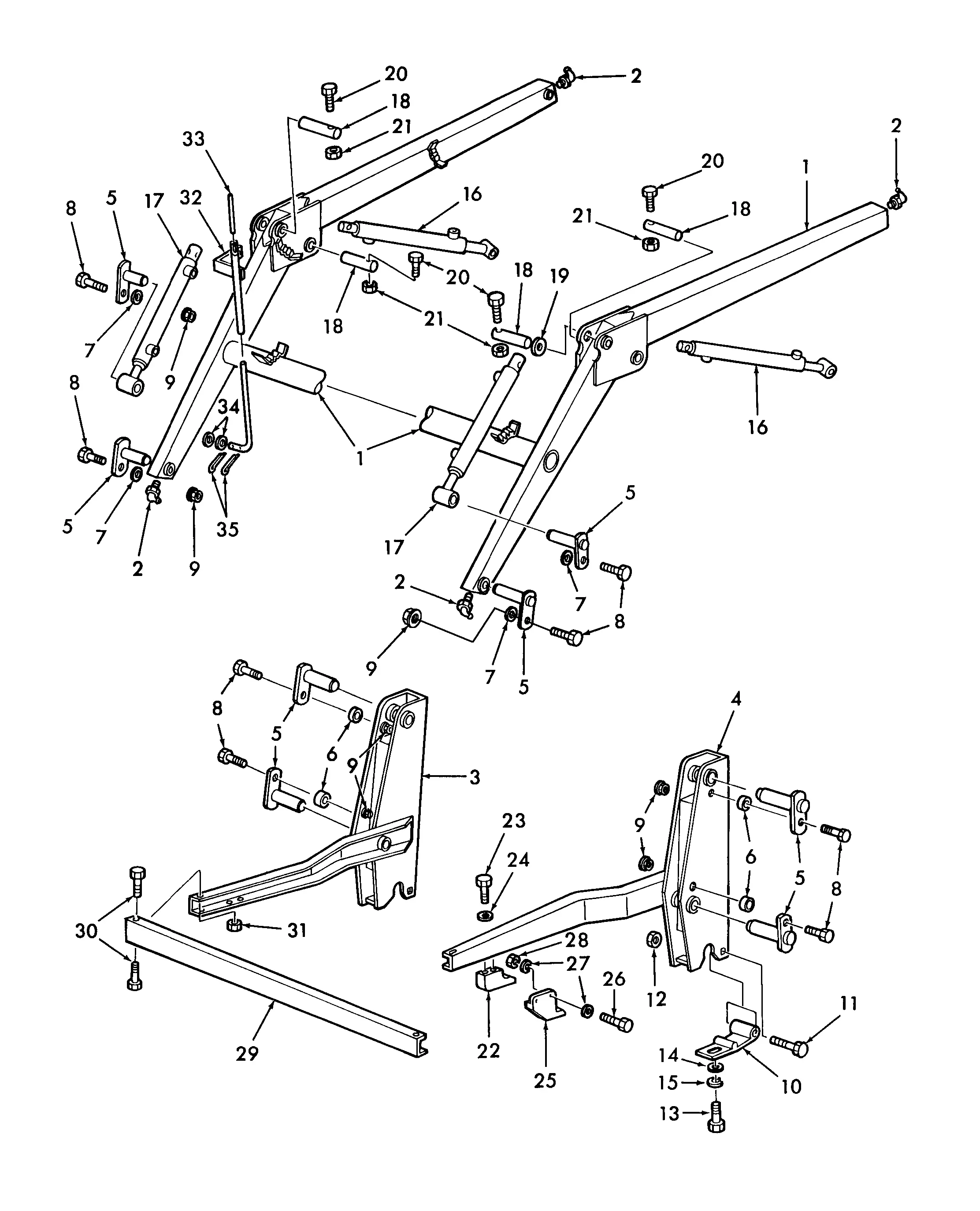New Holland 7108-SERIES - FORD LOADER(01/87 - 09/96) Parts Diagrams