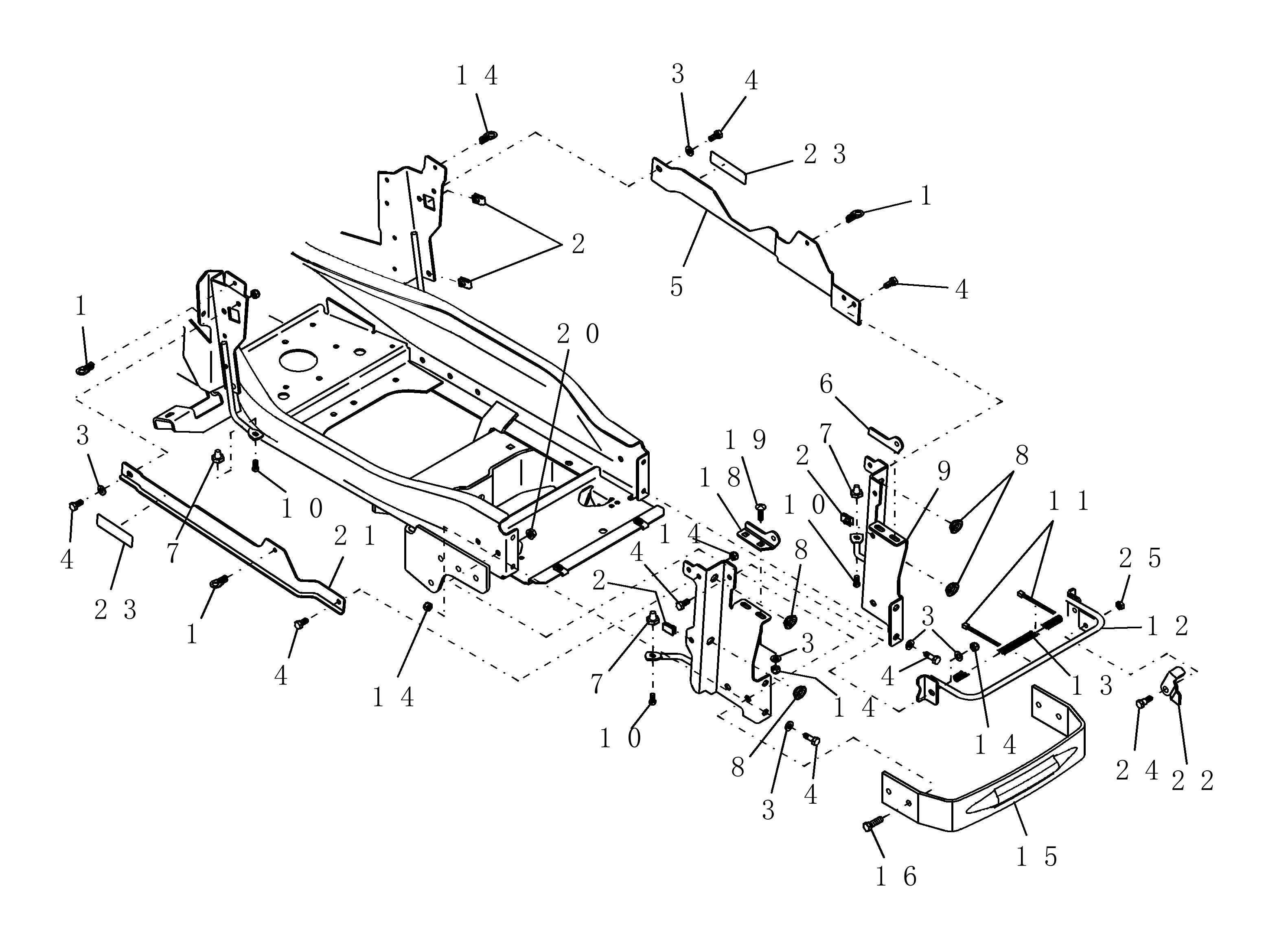 New Holland 715704006 - 36'' TILLER(10/97 - 12/03) Parts Diagrams