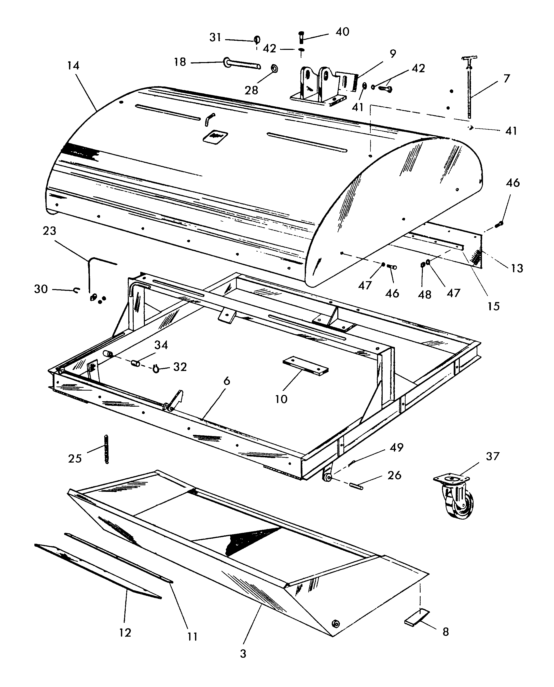 New Holland 721-SERIES - SWEEPERS(12/59 - 12/64) Parts Diagrams