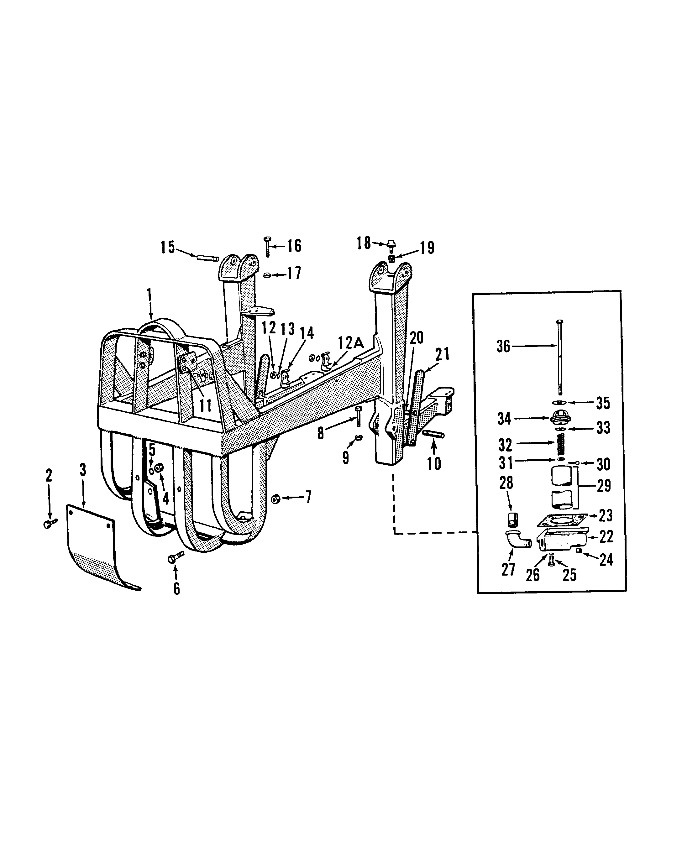 New Holland 724-SERIES - FORD LOADER(01/55 - 12/74) Parts Diagrams