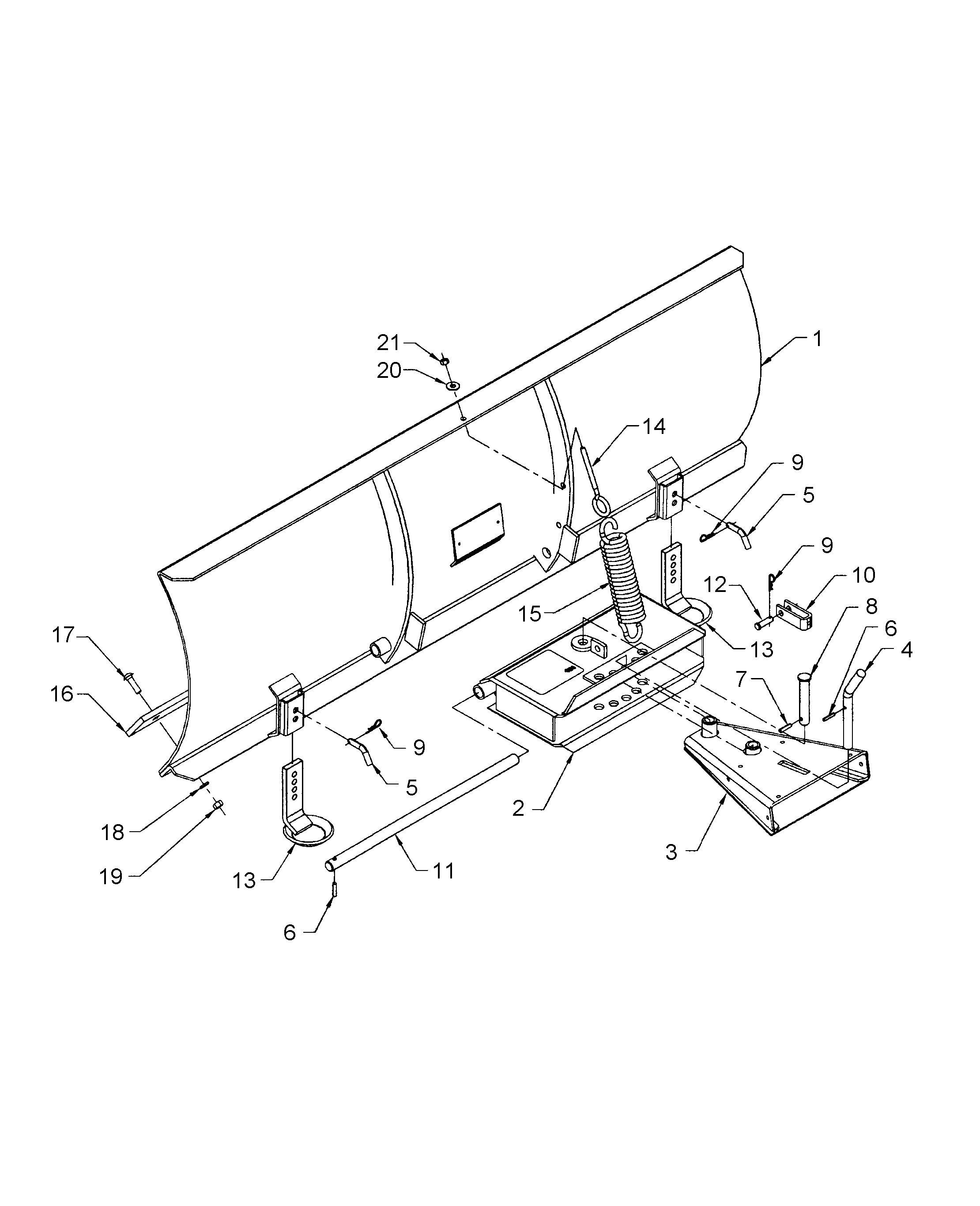 New Holland 72CB - FRONT BLADE(10/03 - 12/14) Parts Diagrams