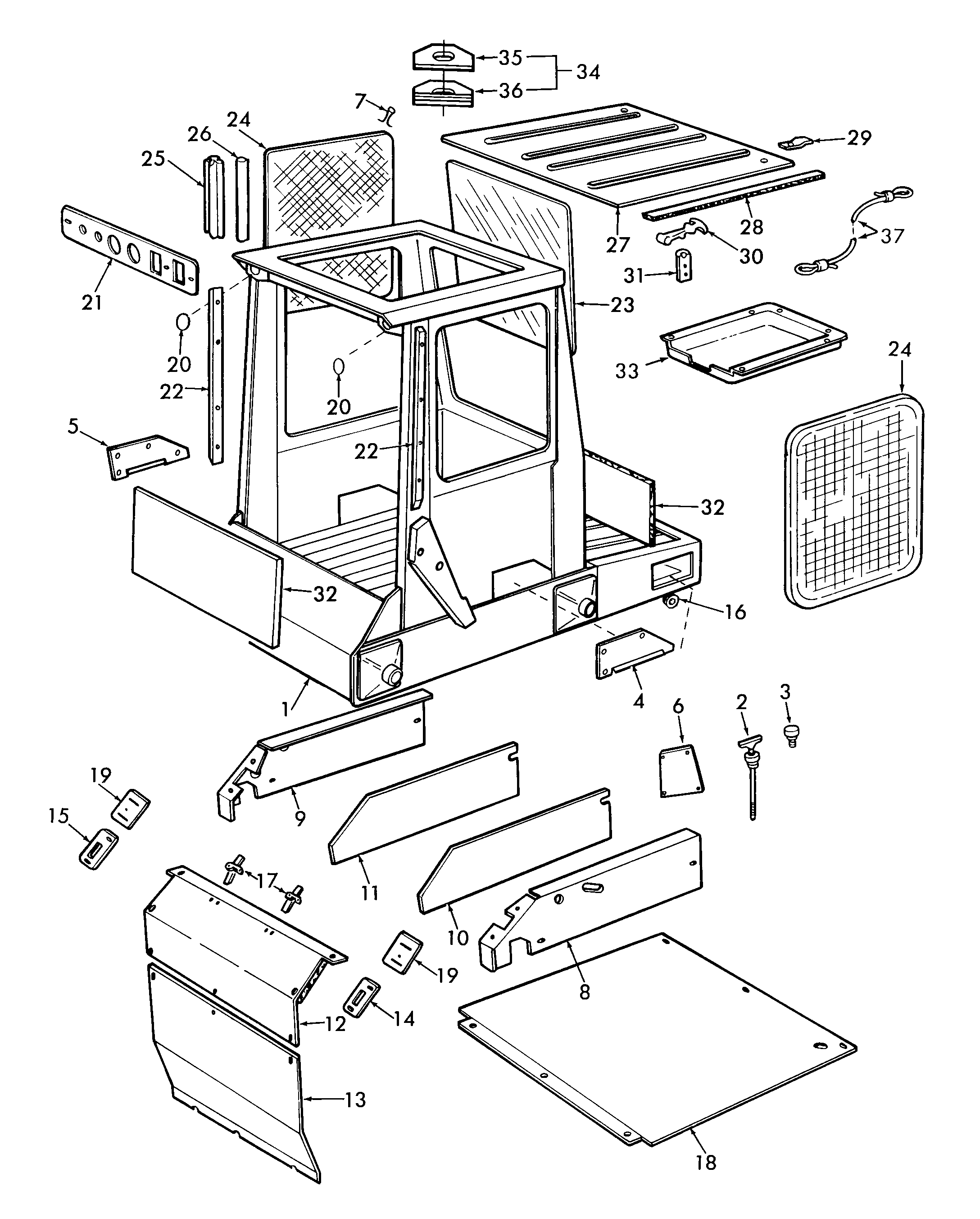 New Holland L454 - SKID STEER LOADER(07/85 - 11/93) Parts Diagrams